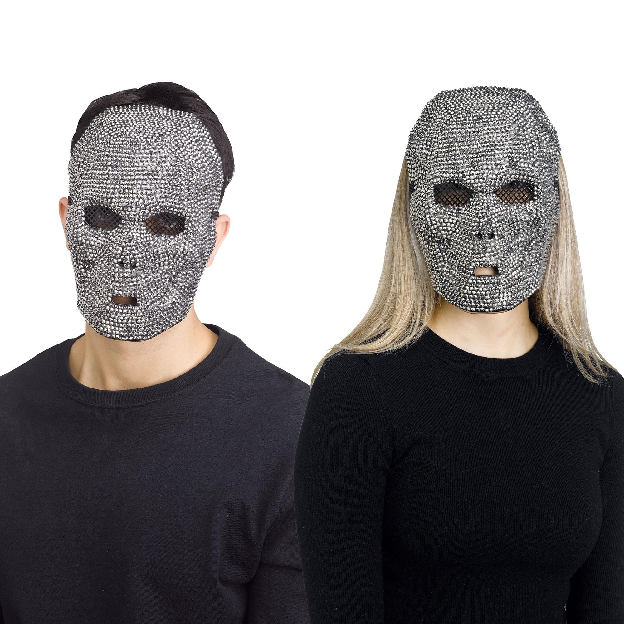 Gunpowder Bling Skull Adult Costume Mask | Free Shipping
