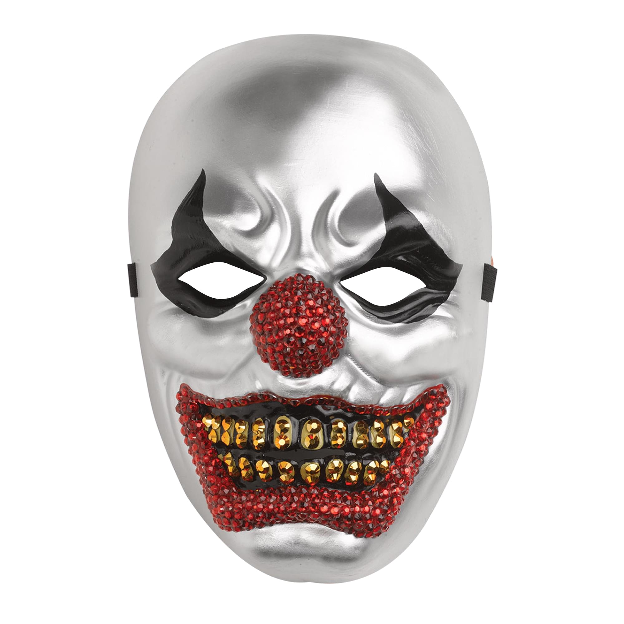 Bit Top Bling Clown Adult Costume Mask | Free Shipping