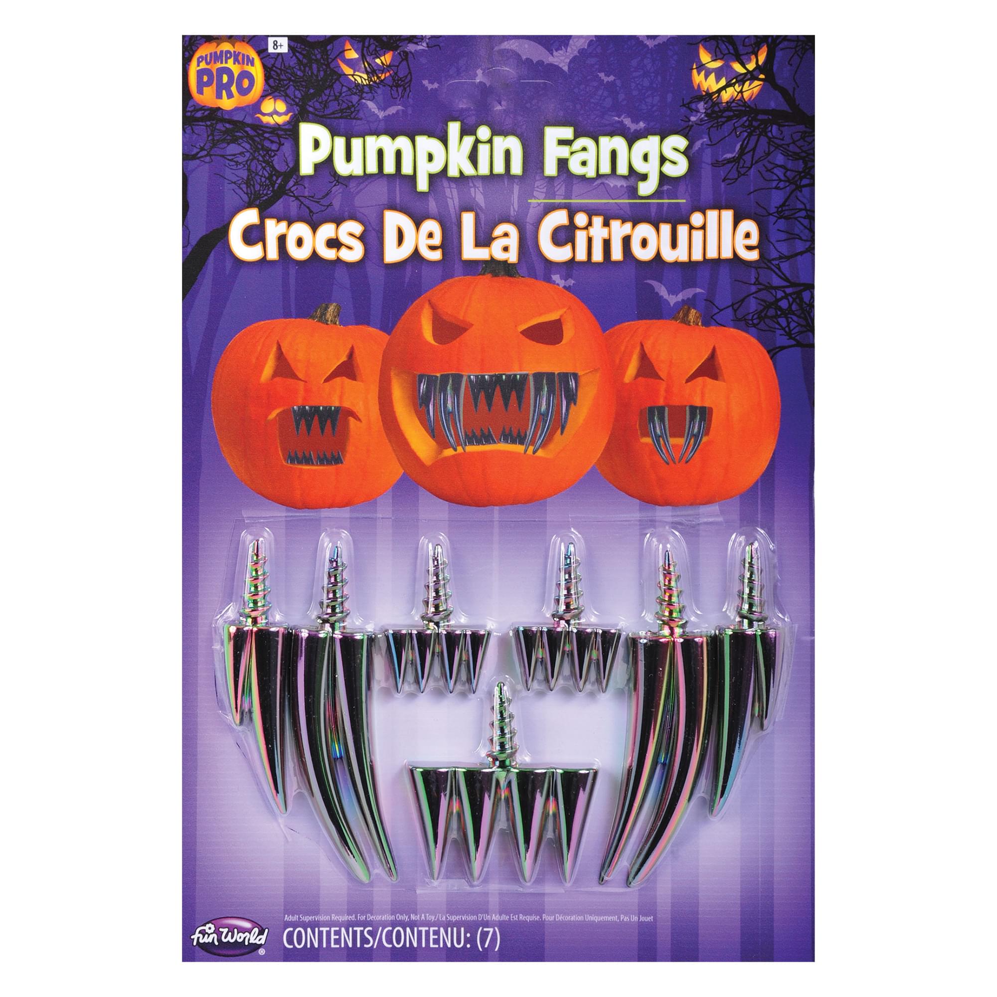 Oil Slick Pumpkin Decorating Teeth | Fangs | Free Shipping