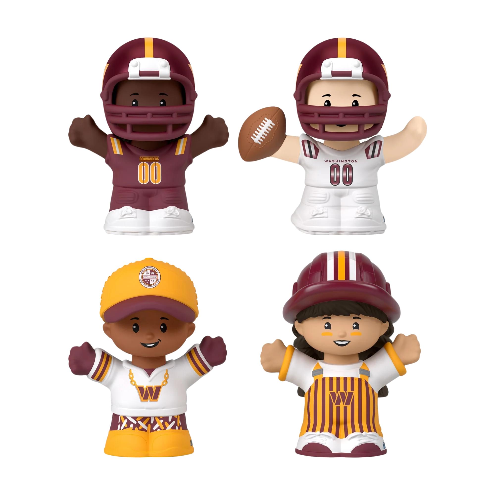 Washington Commander 4-Piece NFL Little People Set | Free Shipping