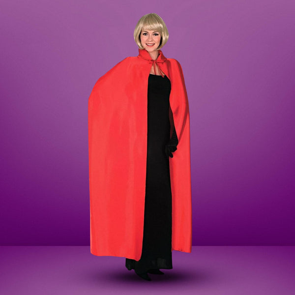 56" Red Adult Costume Cape | Free Shipping
