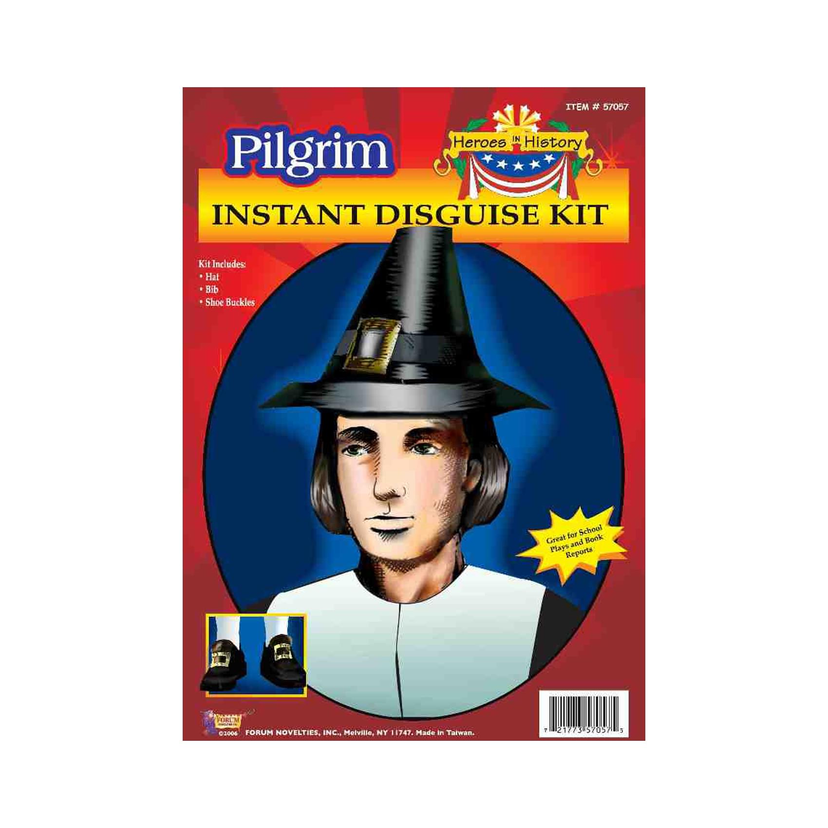 Heros in History Pilgrim Man Costume Accessory Kit | Free Shipping