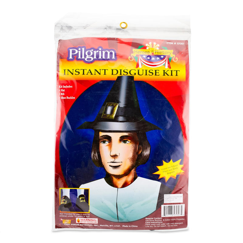Heros in History Pilgrim Man Costume Accessory Kit | Free Shipping