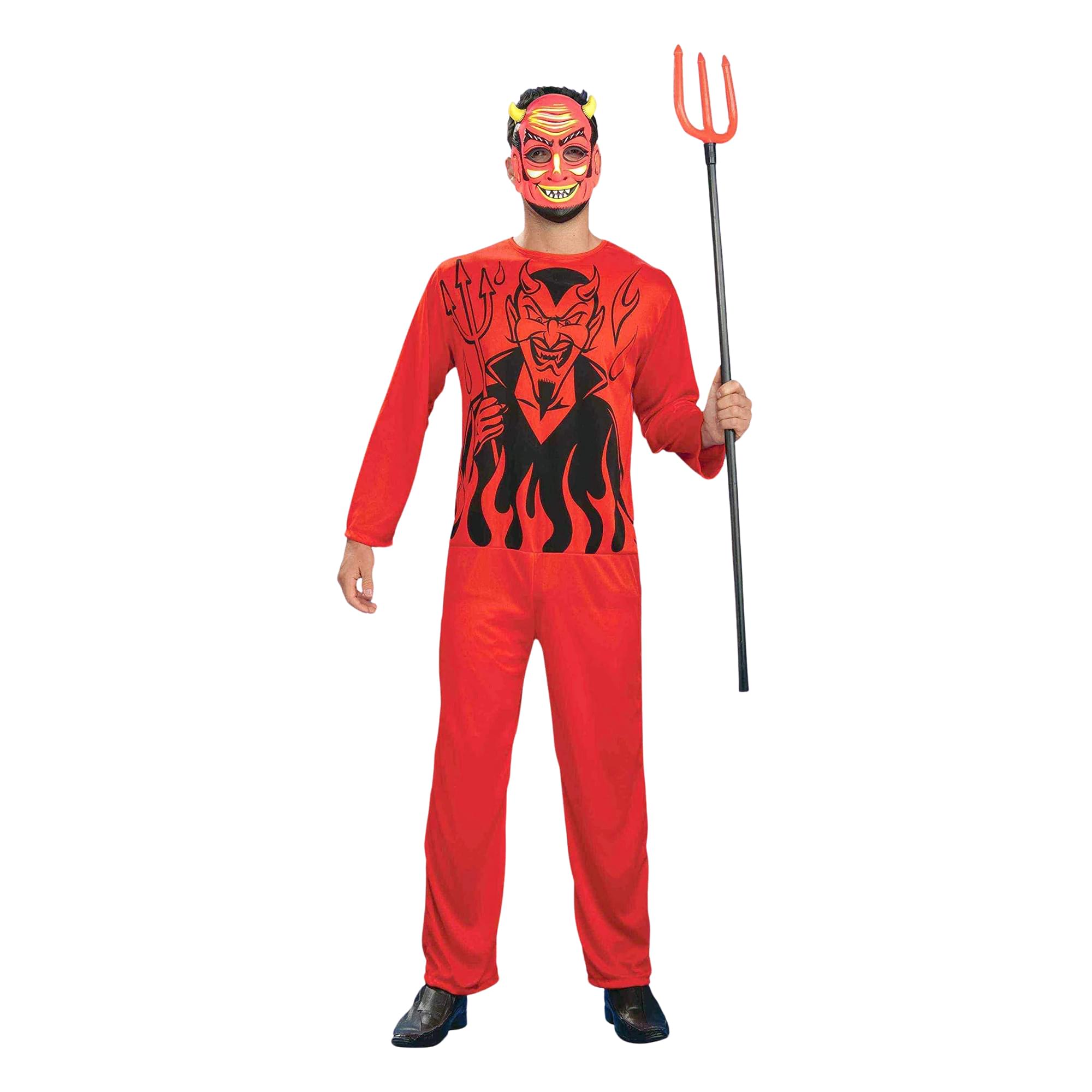 Retro Classic Red Devil Costume Adult | Free Shipping
