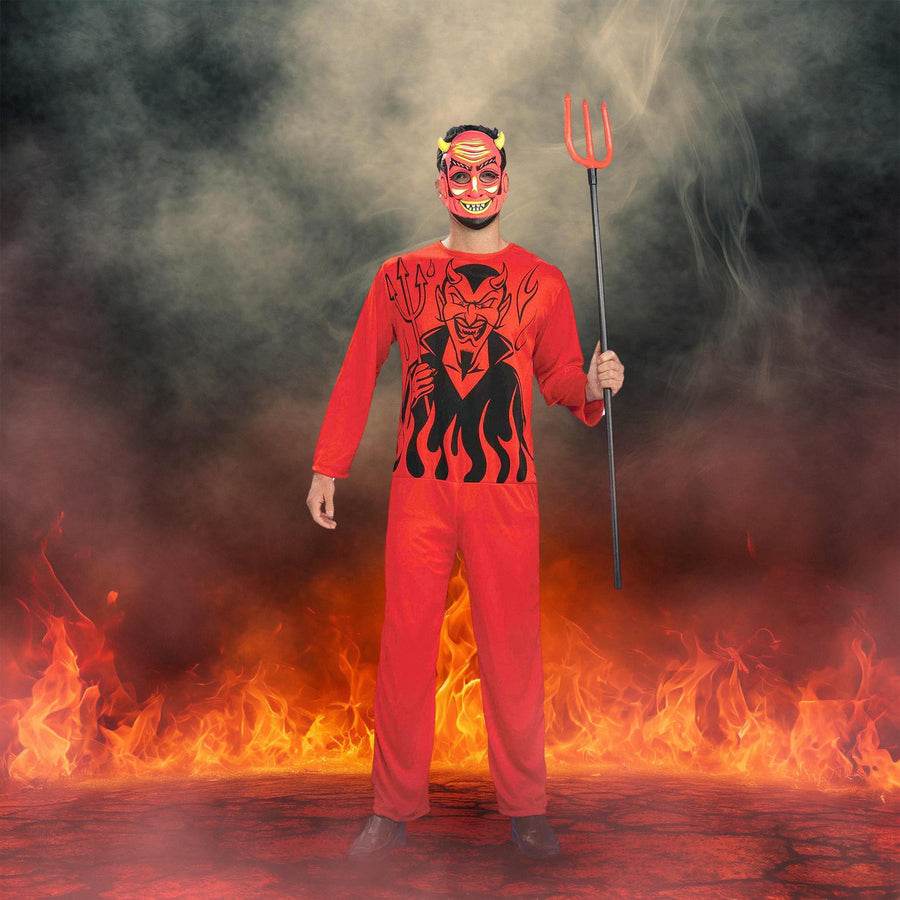 Retro Classic Red Devil Costume Adult | Free Shipping