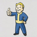Fallout Vault Boy Thumbs Up 12 Inch Metal Sign | Free Shipping