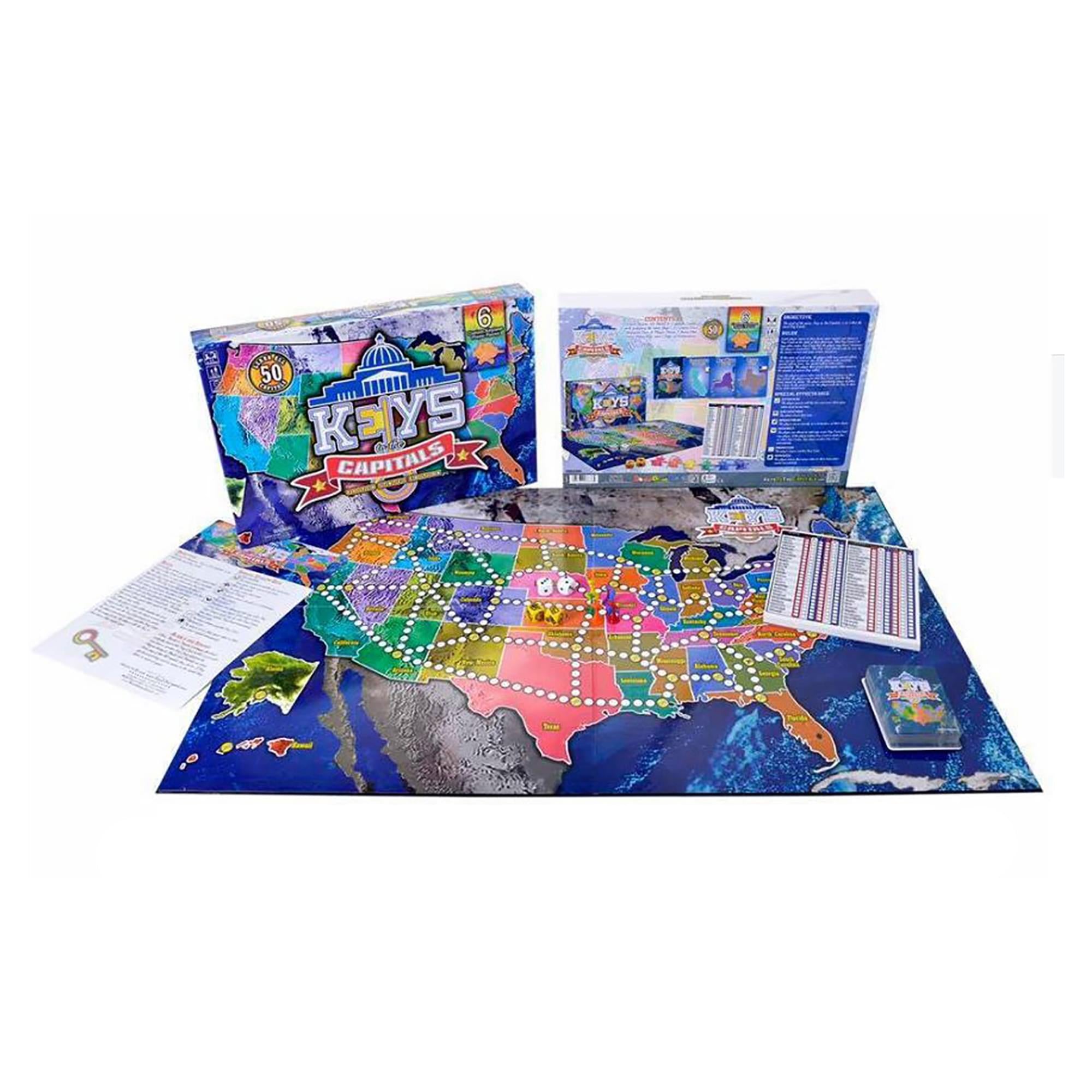 Keys to the Capitals Educational Board Game | Free Shipping
