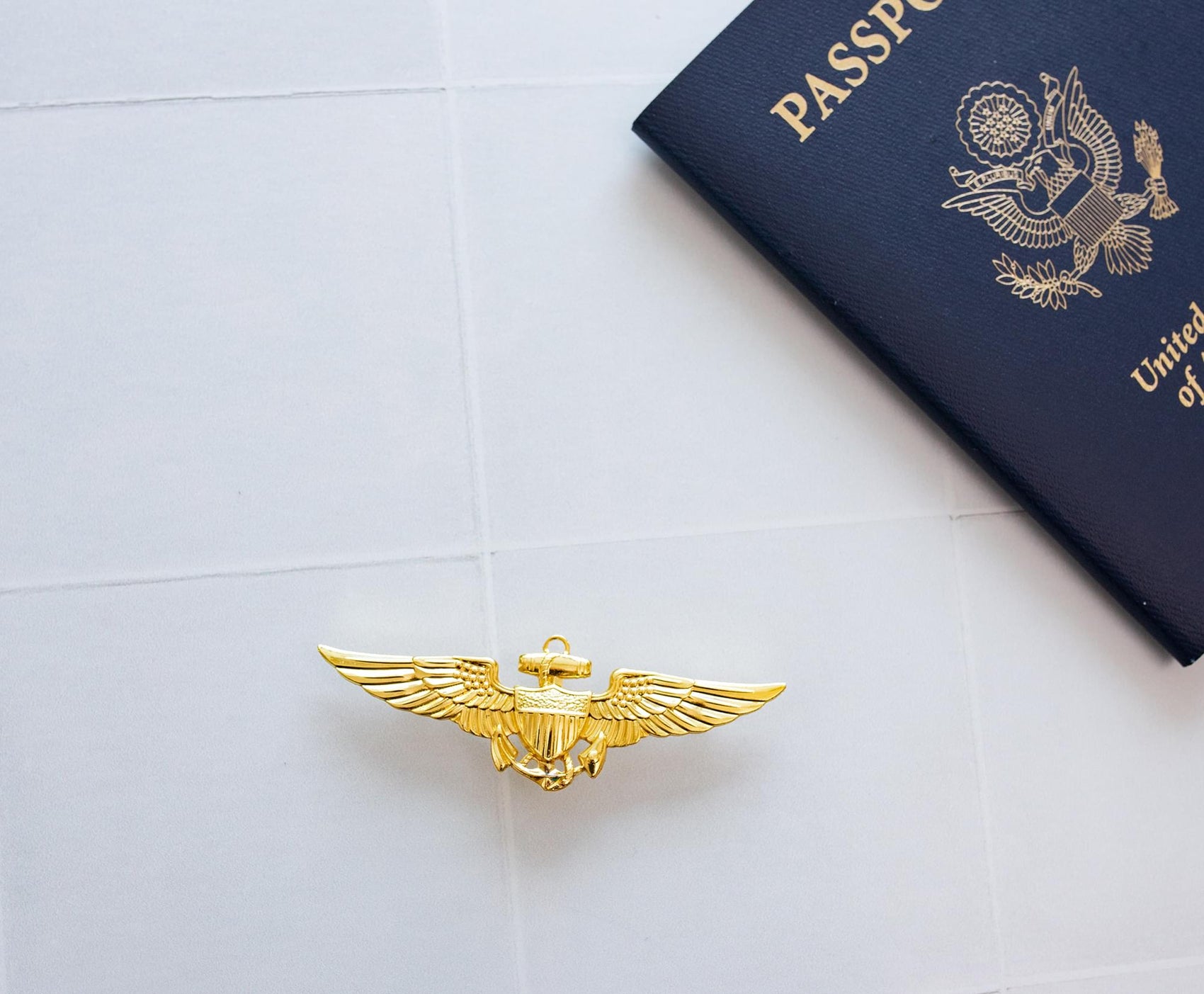 Aviator Pilot Costume Accessory Pin - Gold | Free Shipping