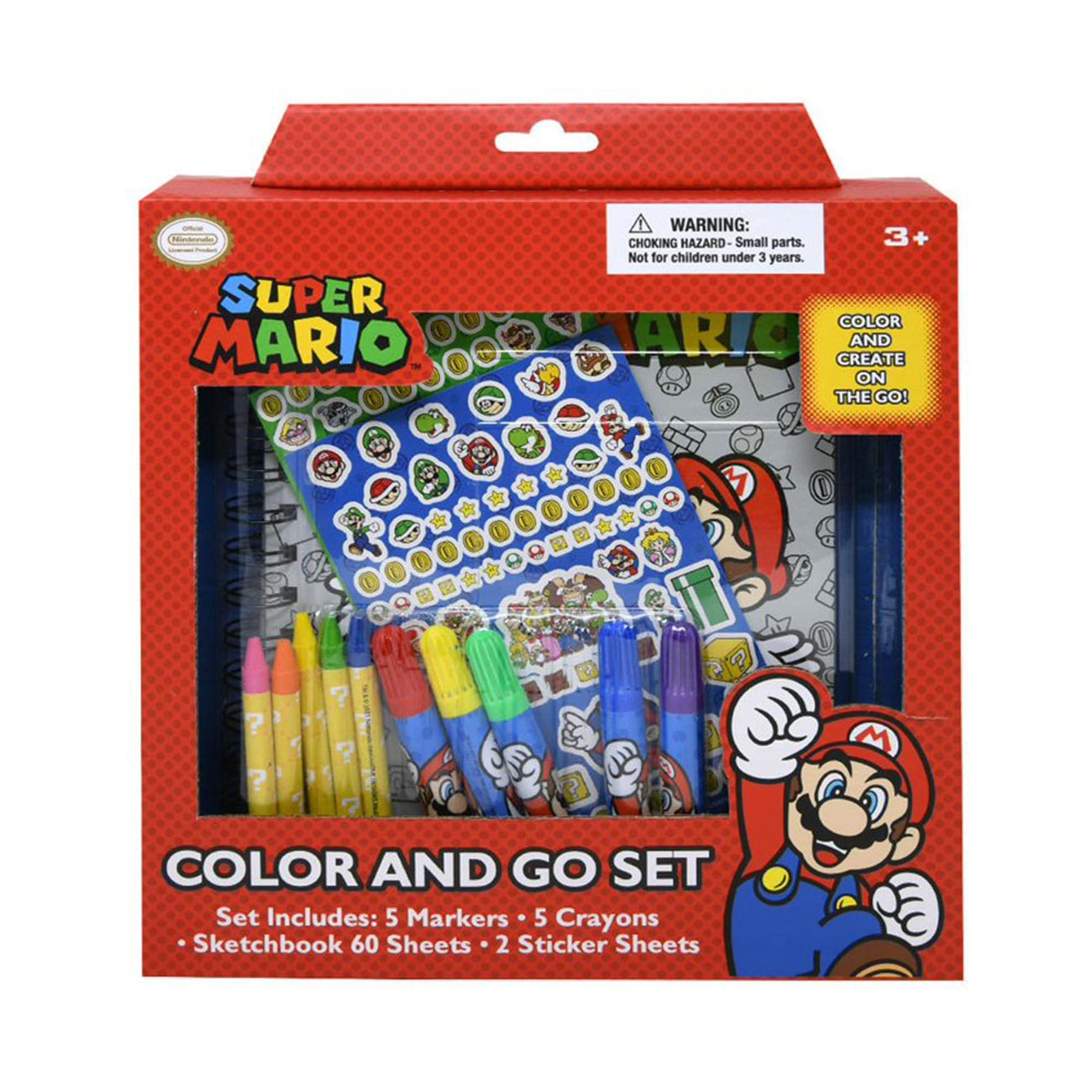 Super Mario Color & Go Art Set | Free Shipping