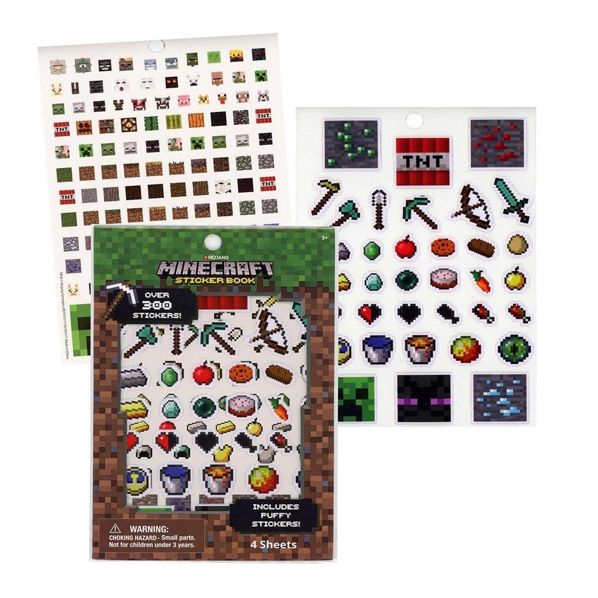 Minecraft Sticker Book | Over 300 Stickers | Free Shipping