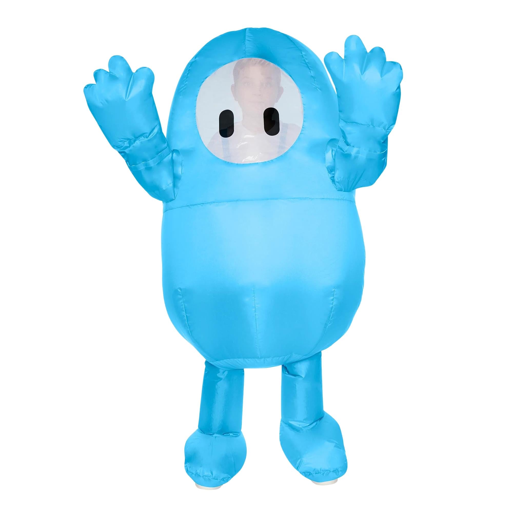Fall Guys Blue Inflatable Child Costume | Free Shipping
