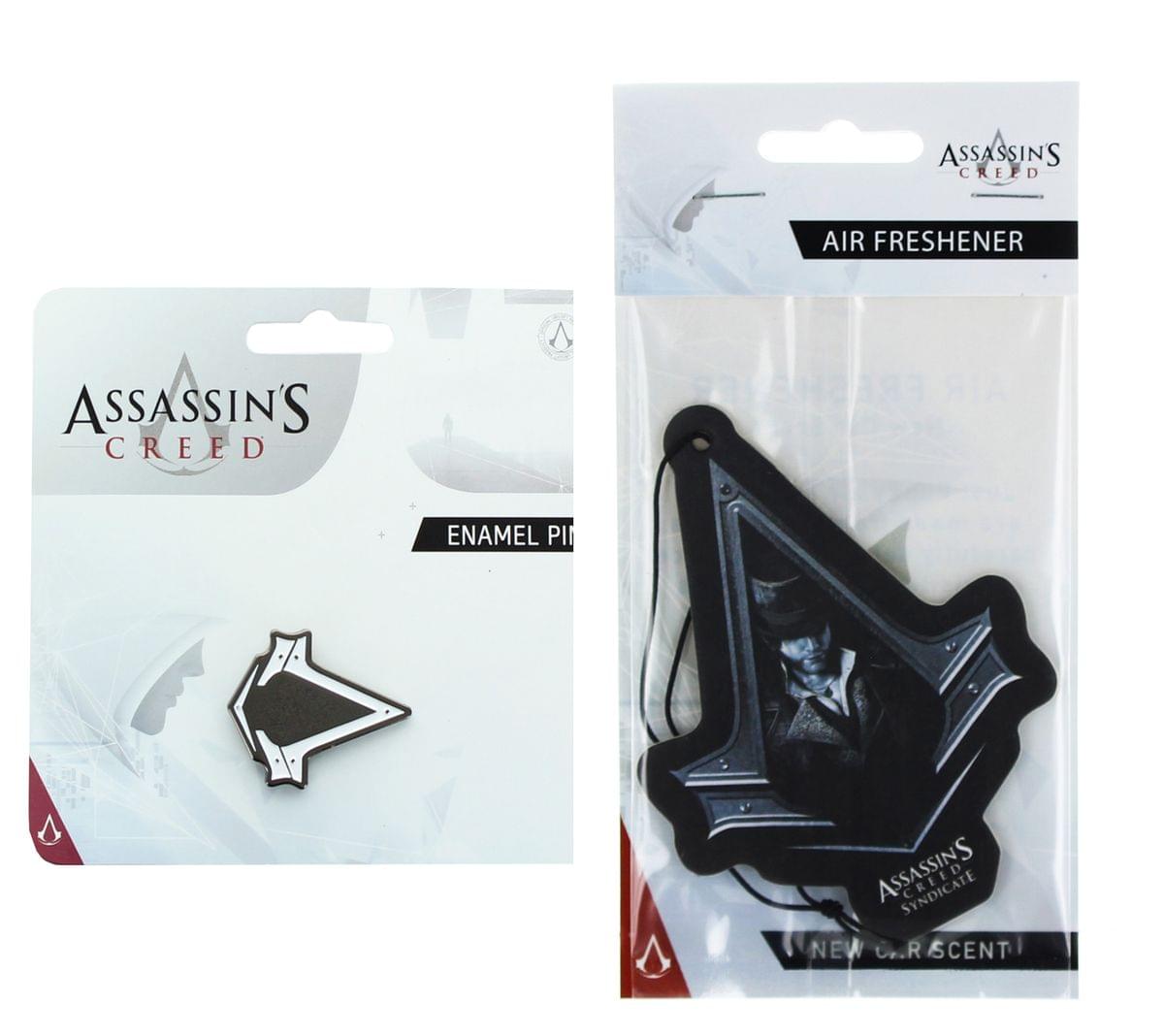 Assassin's Creed Bundle: Enamel Pin & Air Freshener | Free Shipping