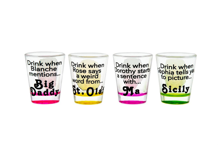 Golden Girls Shot Glasses, Set of 4 | Free Shipping