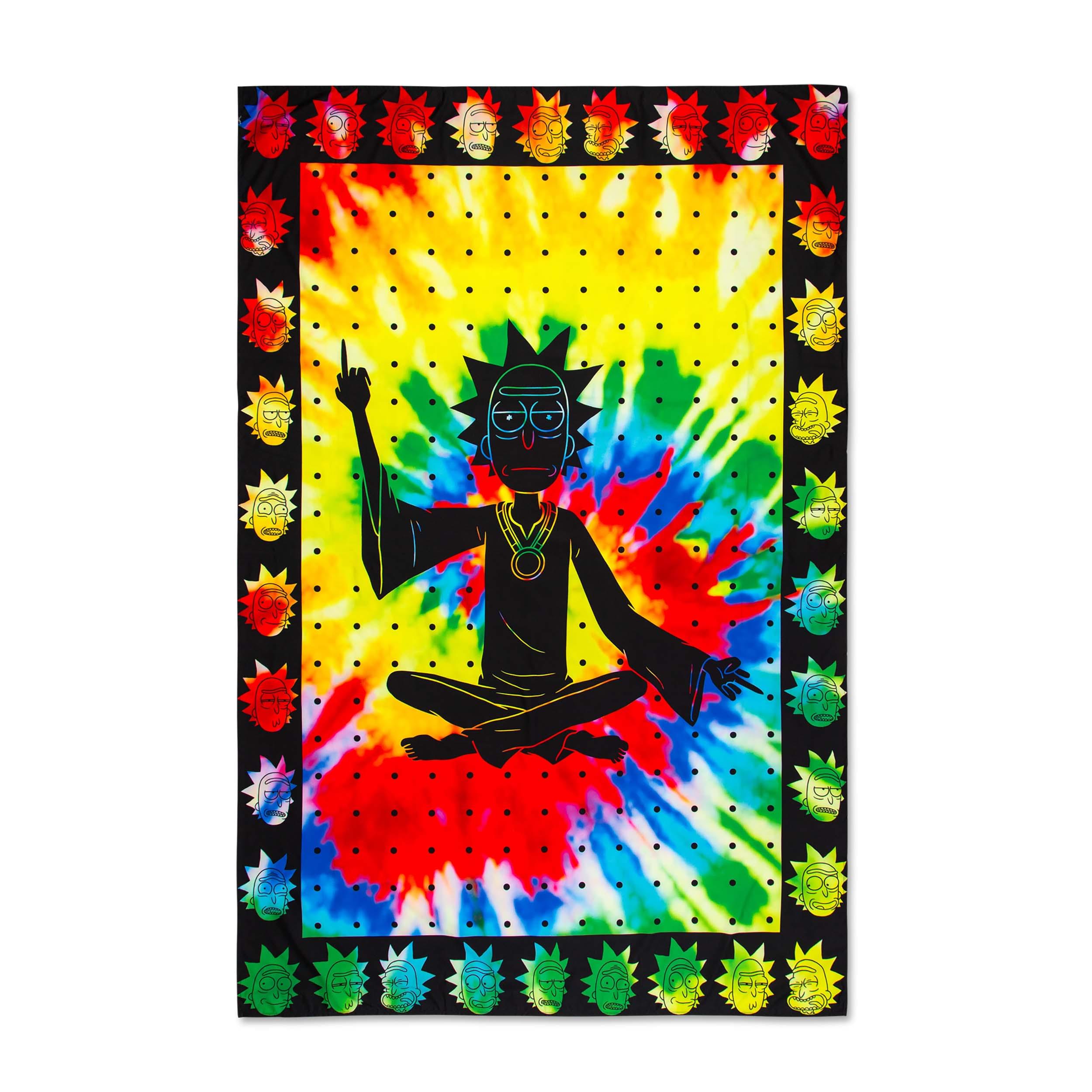 Rick and Morty Psychodelic Rick Wall Tapestry | Free Shipping