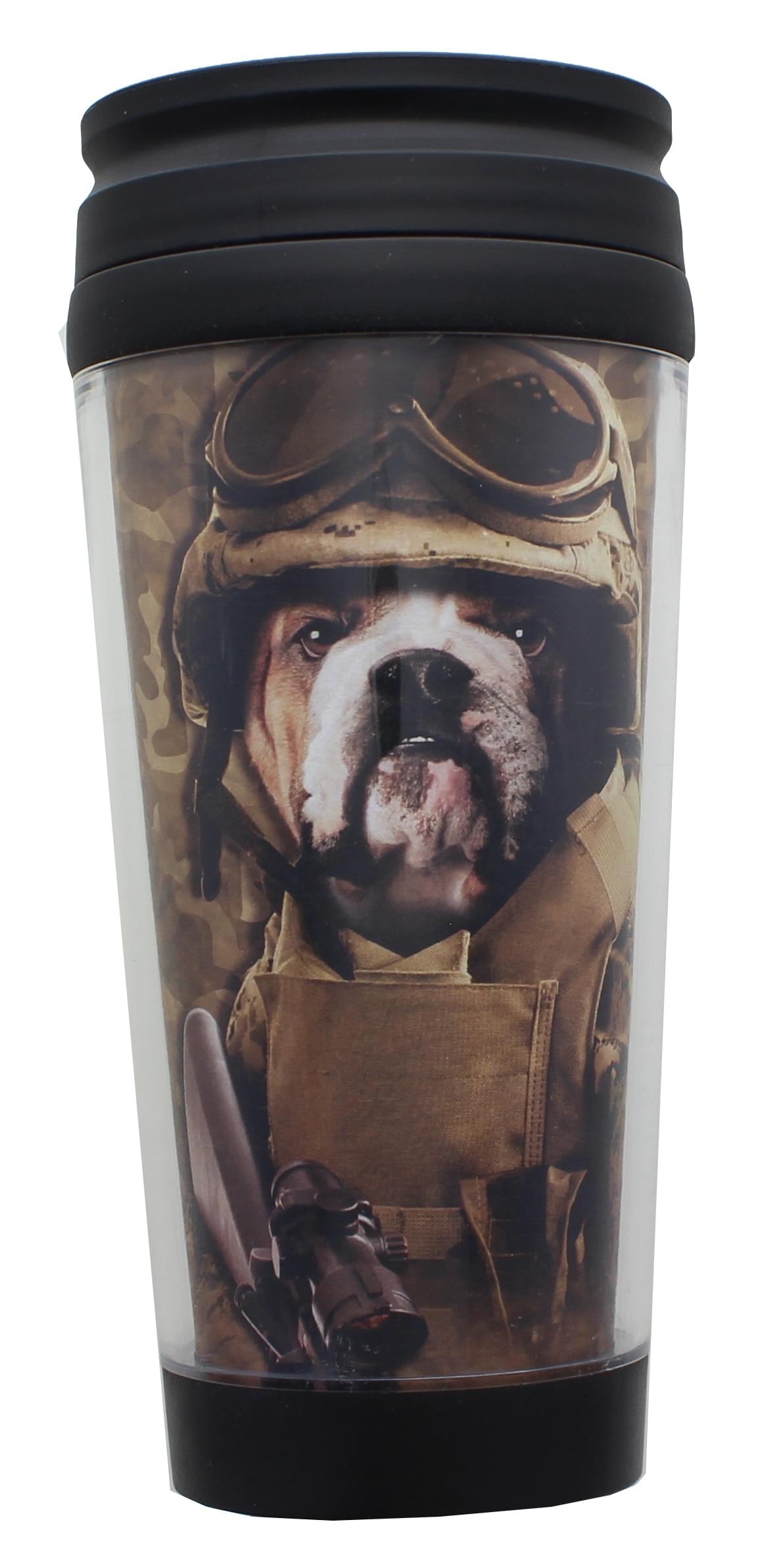 Combat Sam 16oz Plastic Travel Mug | Free Shipping