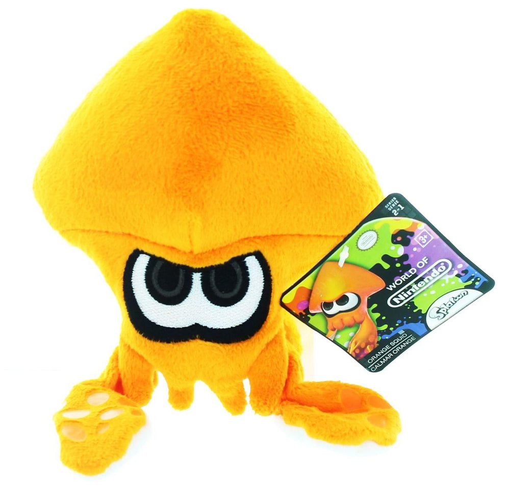World of Nintendo 7.5" Plush: Orange Squid | Free Shipping