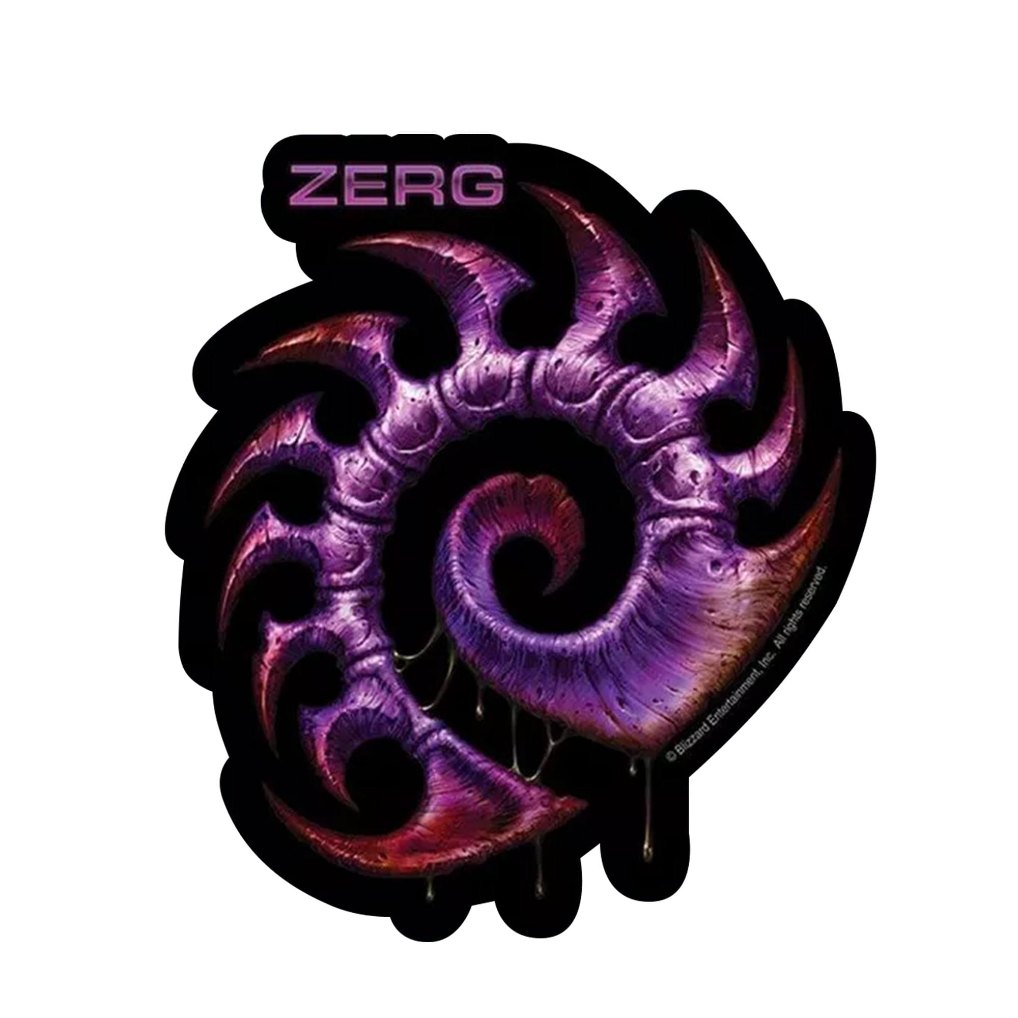 StarCraft II Multi-size Sticker 2-Pack: Zerg, Purple | Free Shipping