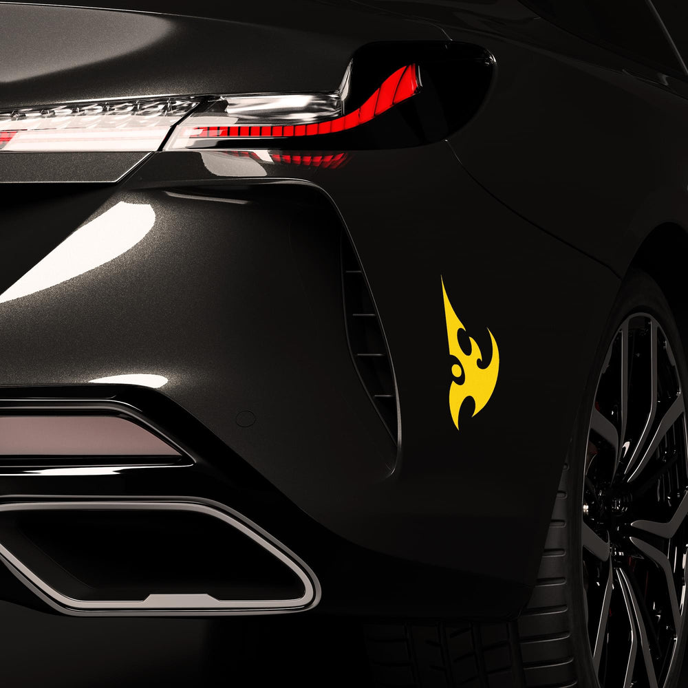 StarCraft II 5"x5" Die Cut Vinyl Sticker: Protoss, Yellow | Free Shipp