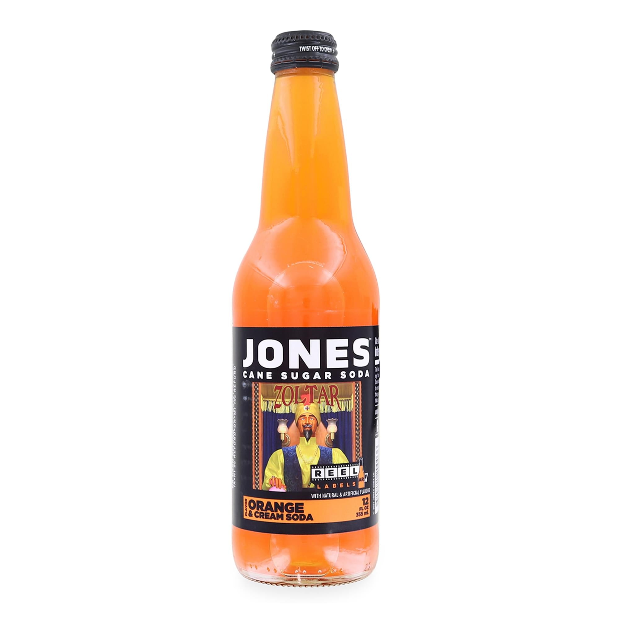 Zoltar AR Label 12oz Jones Soda | Orange and Cream | Free Shipping