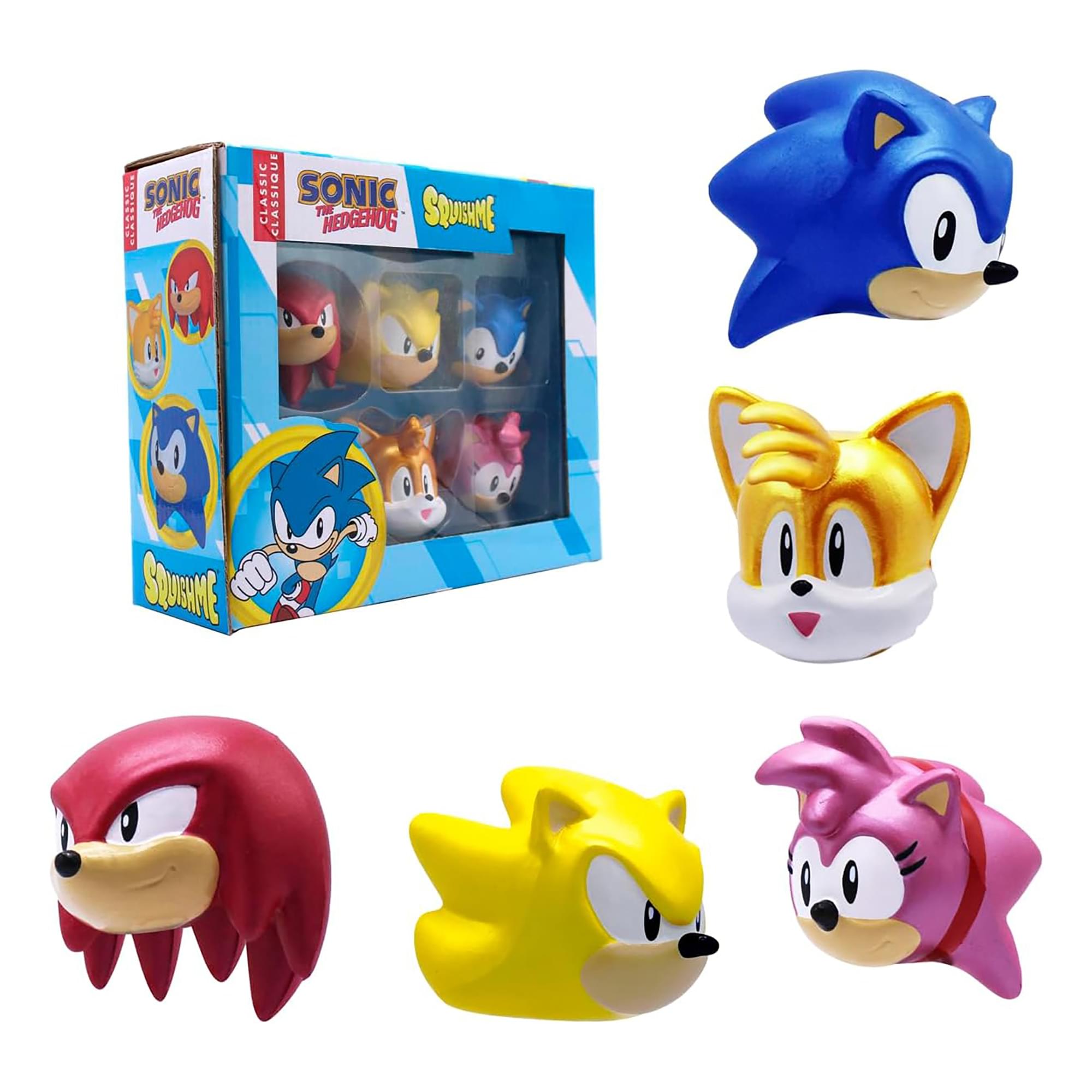 Sonic the Hedgehog 5 Piece SquishMe Collectors Box | Free Shipping