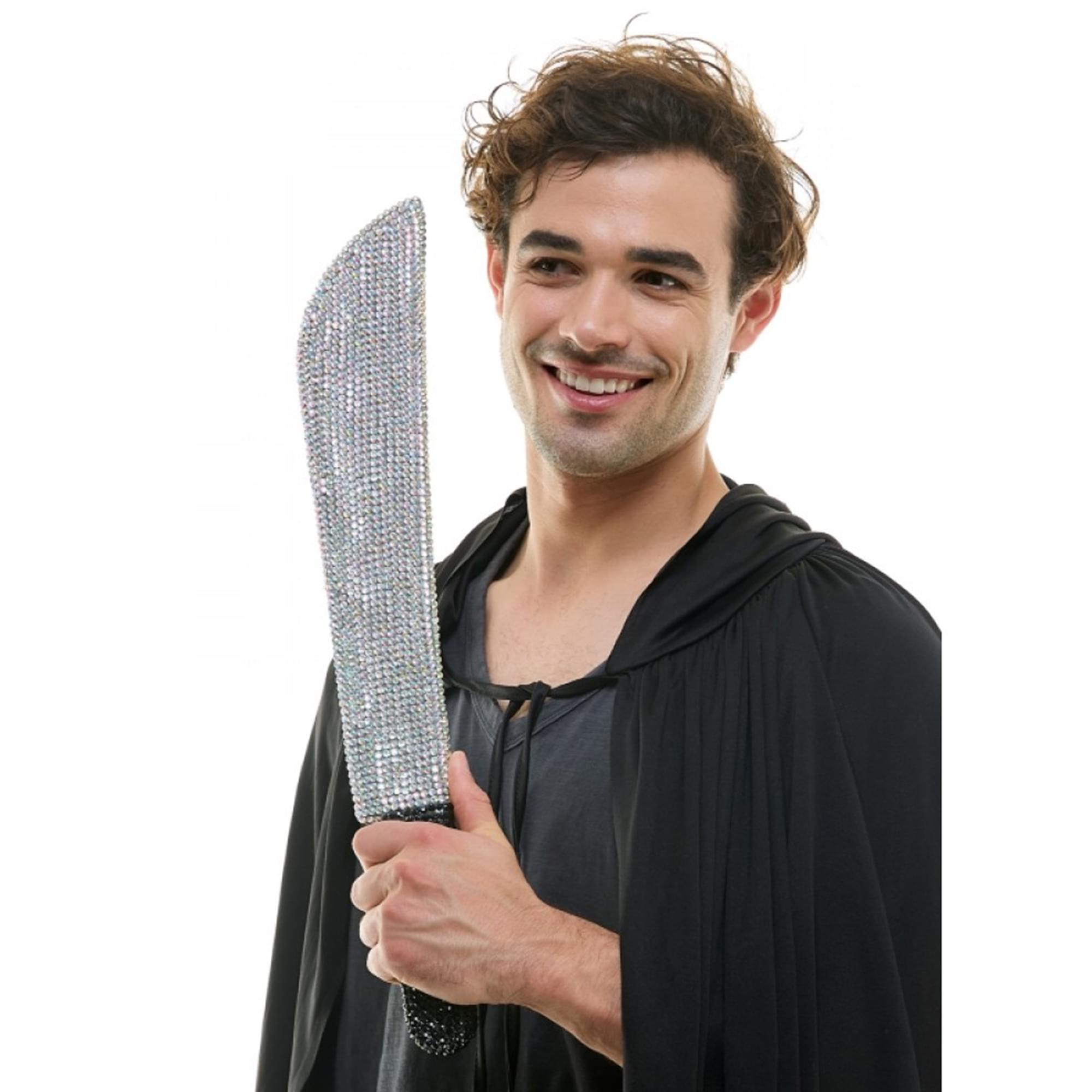 Bedazzled Rhinestone Machete Costume Accessory | Free Shipping