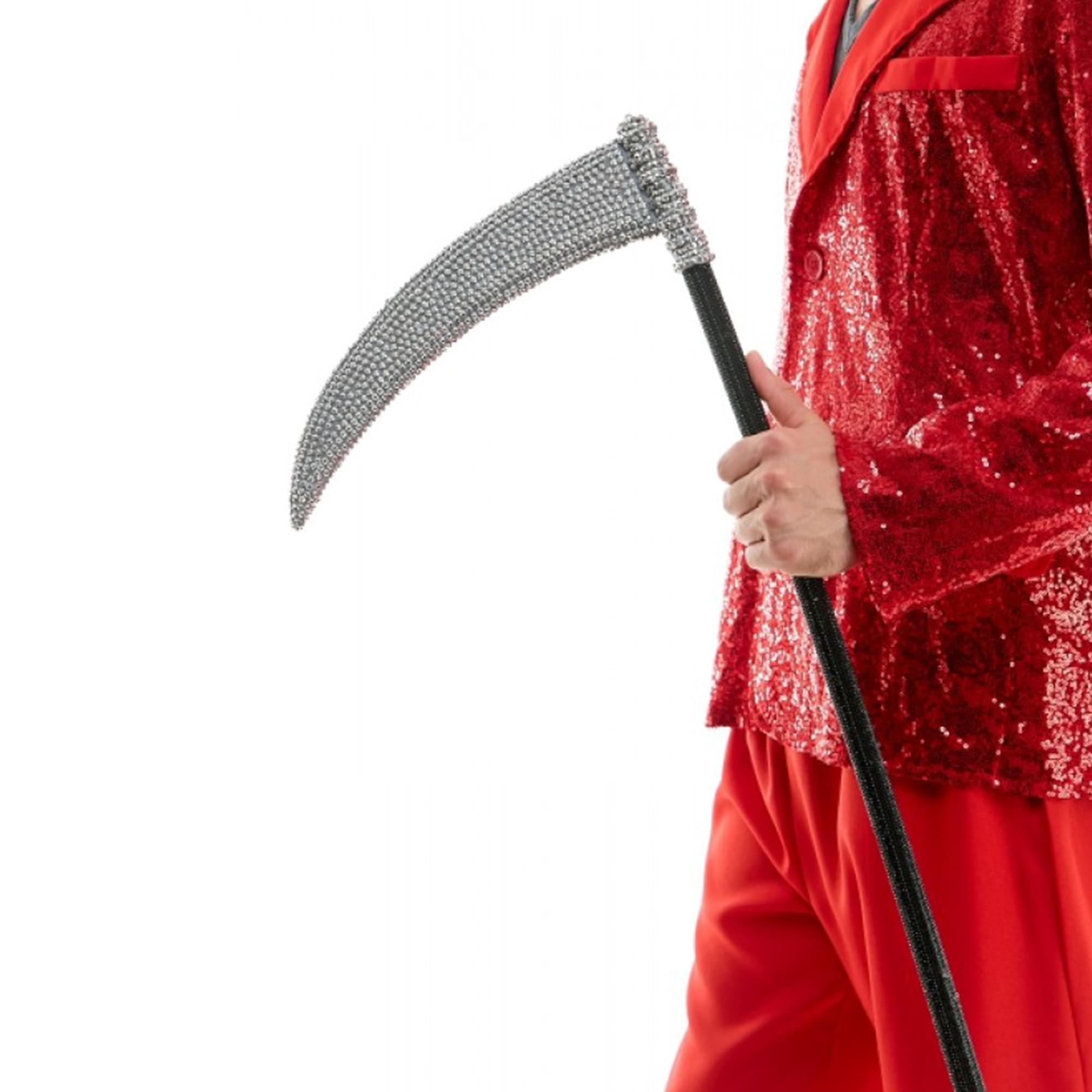 Bedazzled Rhinestone Scythe Costume Accessory | Free Shipping