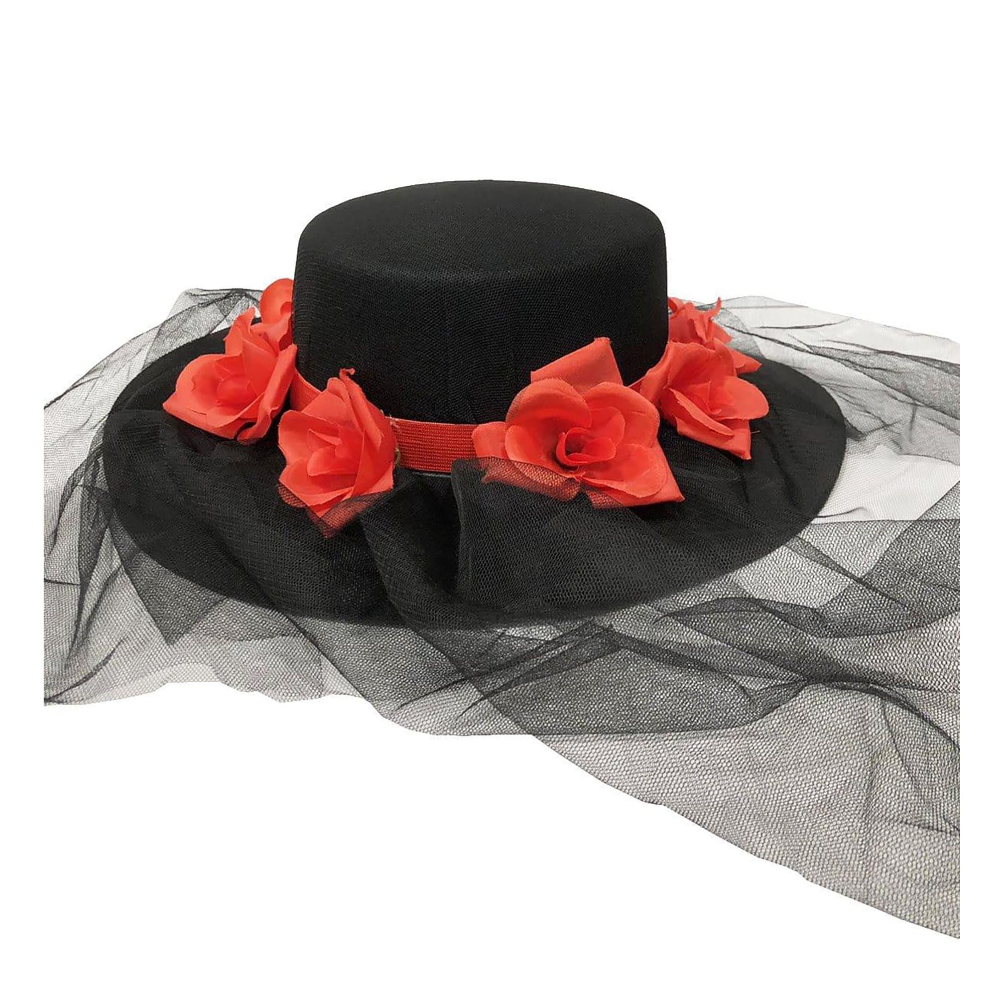 Day of the Dead Skeleton Costume Gaucho Hat | Free Shipping