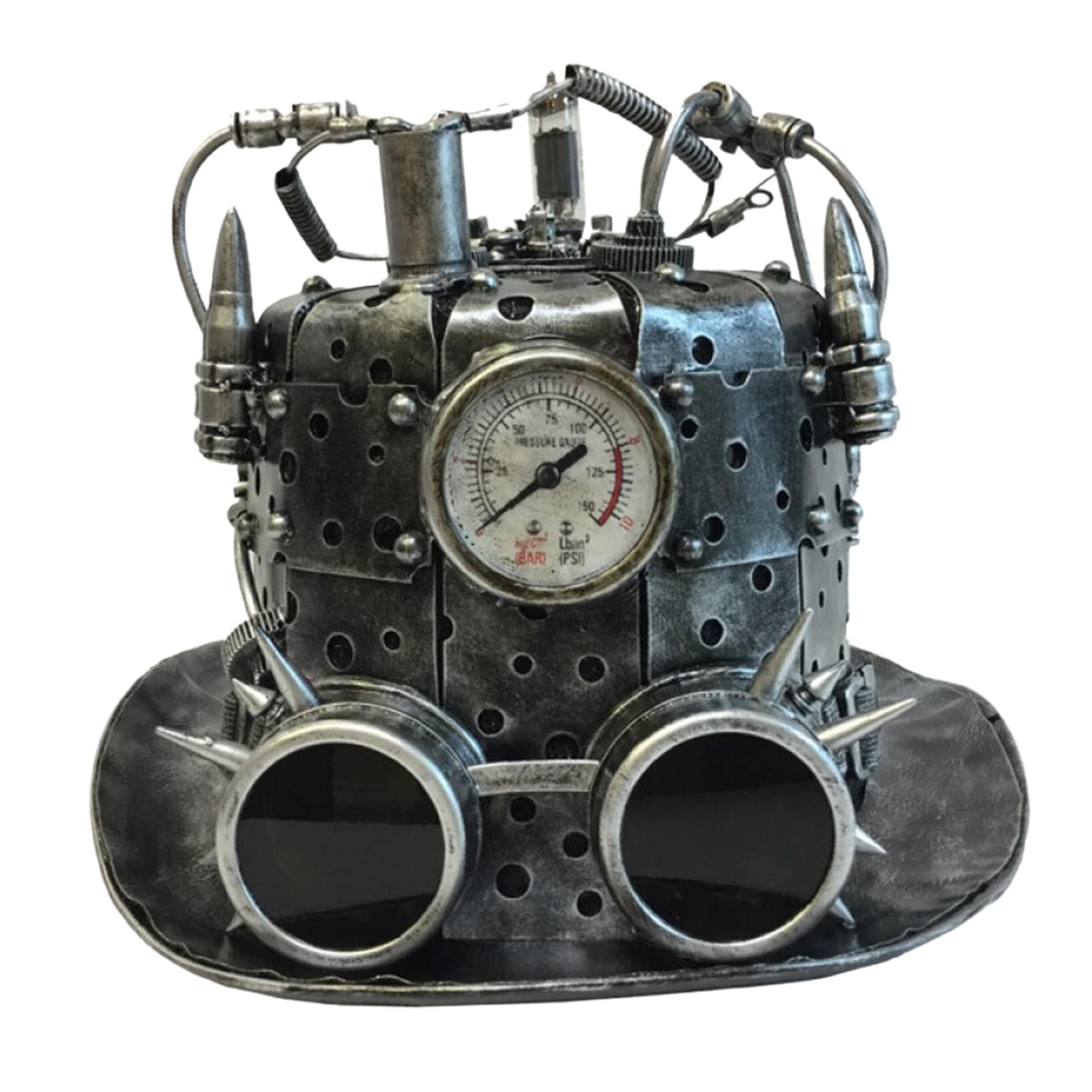 Steampunk Silver Top Hat Costume Accessory | Free Shipping