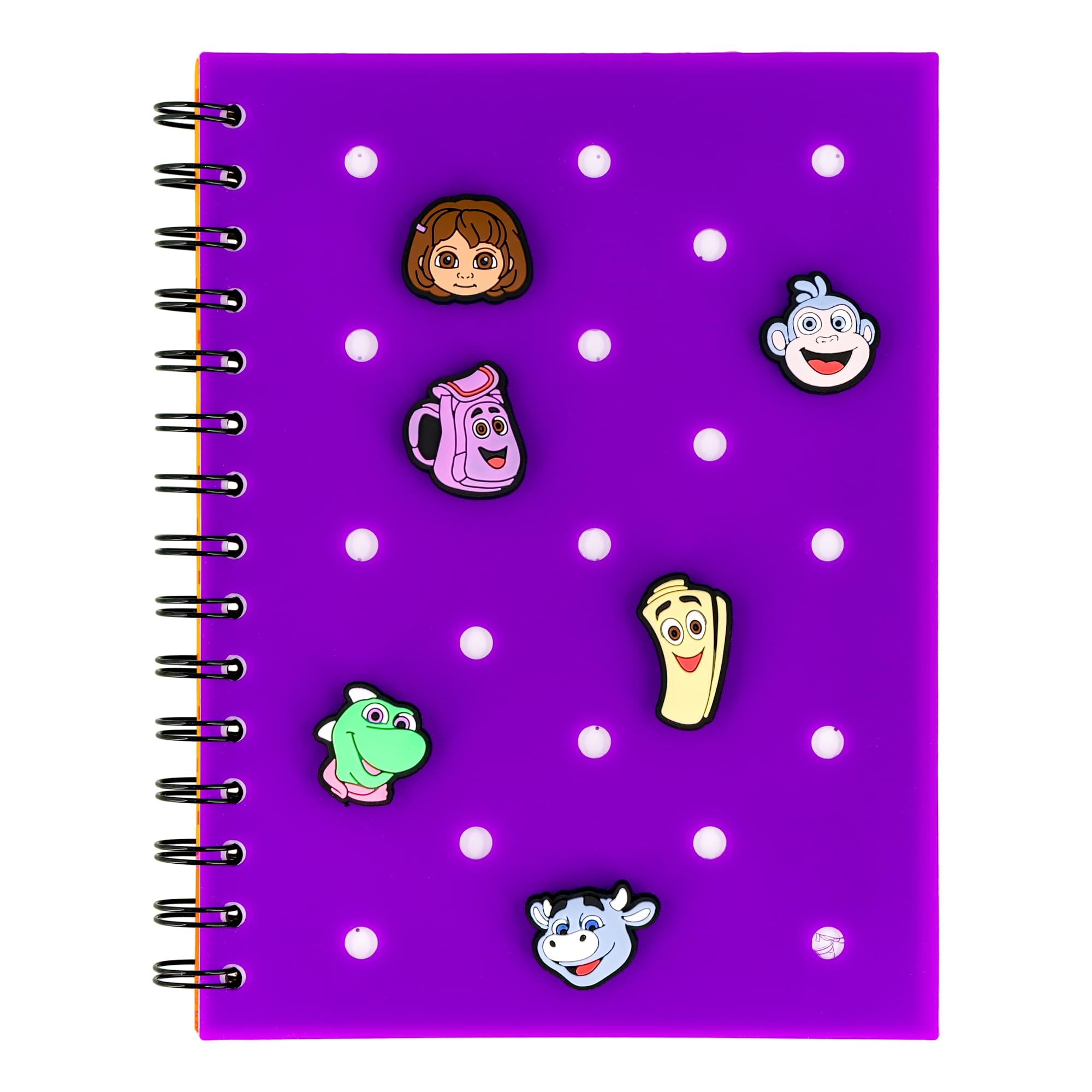 Nickelodeon's Dora Silicone Notebook W/ Pop Charms | Free Shipping