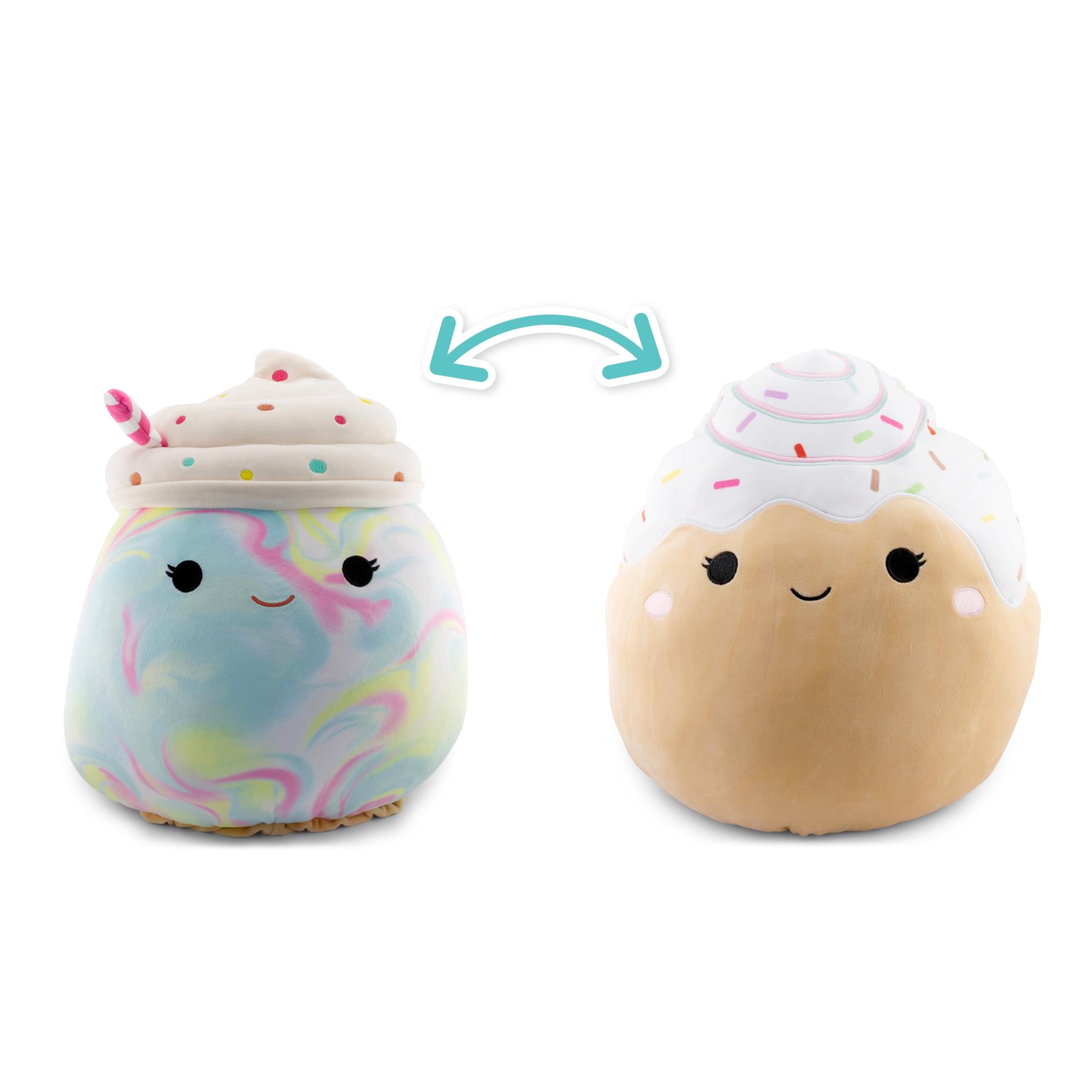 Squishmallows 12 Inch Flip Plush | Milkshake/ Roll | Free Shipping
