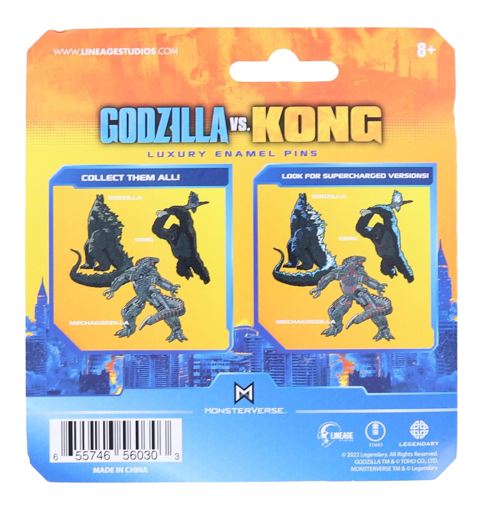 Godzilla Supercharged 3 Inch Premium Figure Pin | Free Shipping