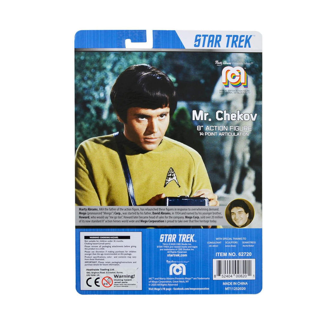 Mego Star Trek Chekov Action Figure 8" | Free Shipping