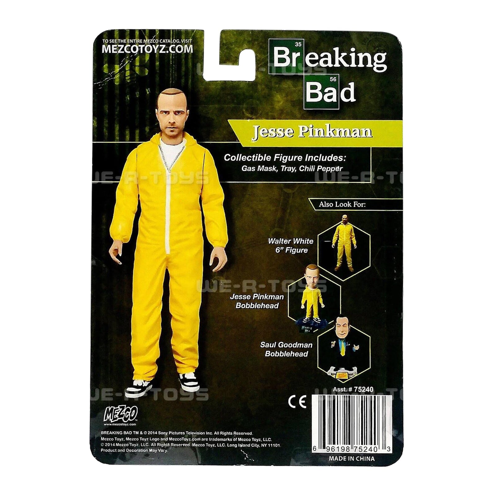 Breaking Bad Jesse Pinkman Yellow Hazmat Suit 6" Figure | Free Shippin