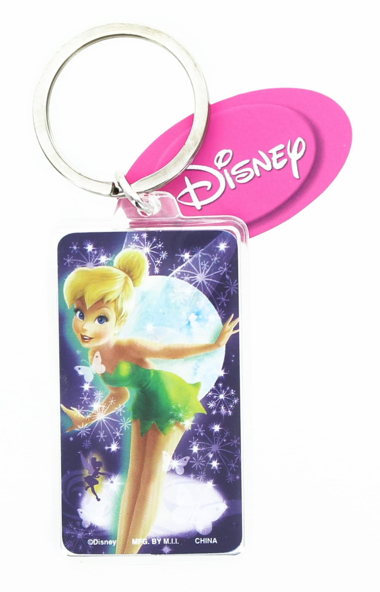 Disney Tinker Bell Rectangular Lucite Key Ring | Free Shipping
