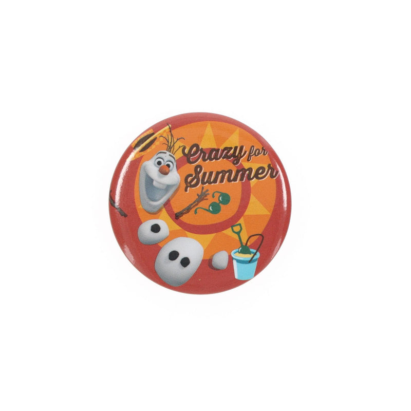 Disney's Frozen 1.5" Button: "Olaf Crazy For Summer" | Free Shipping
