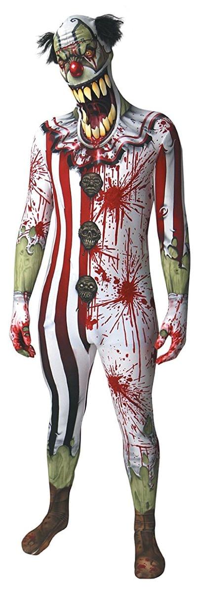 Jaw Dropper Clown Morphsuit Costume Adult | Free Shipping