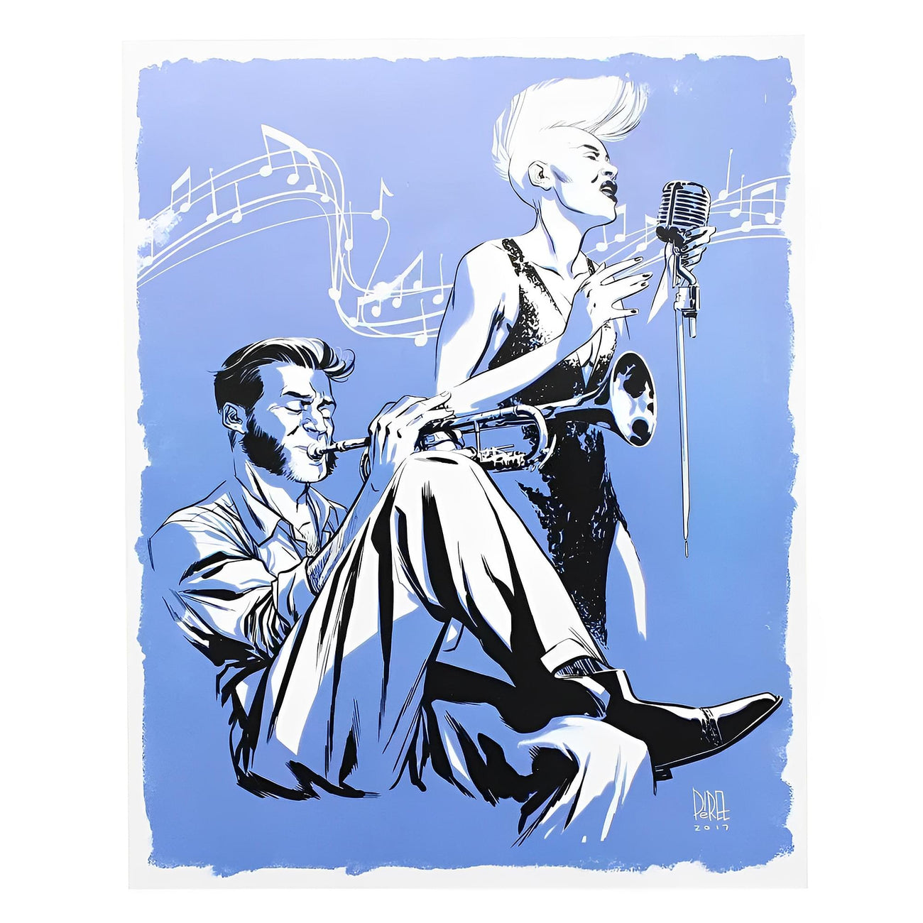 X-Men Jazz 8x10 Art Print by Ramon Perez (C2E2 Exclusive) | Free Shipp