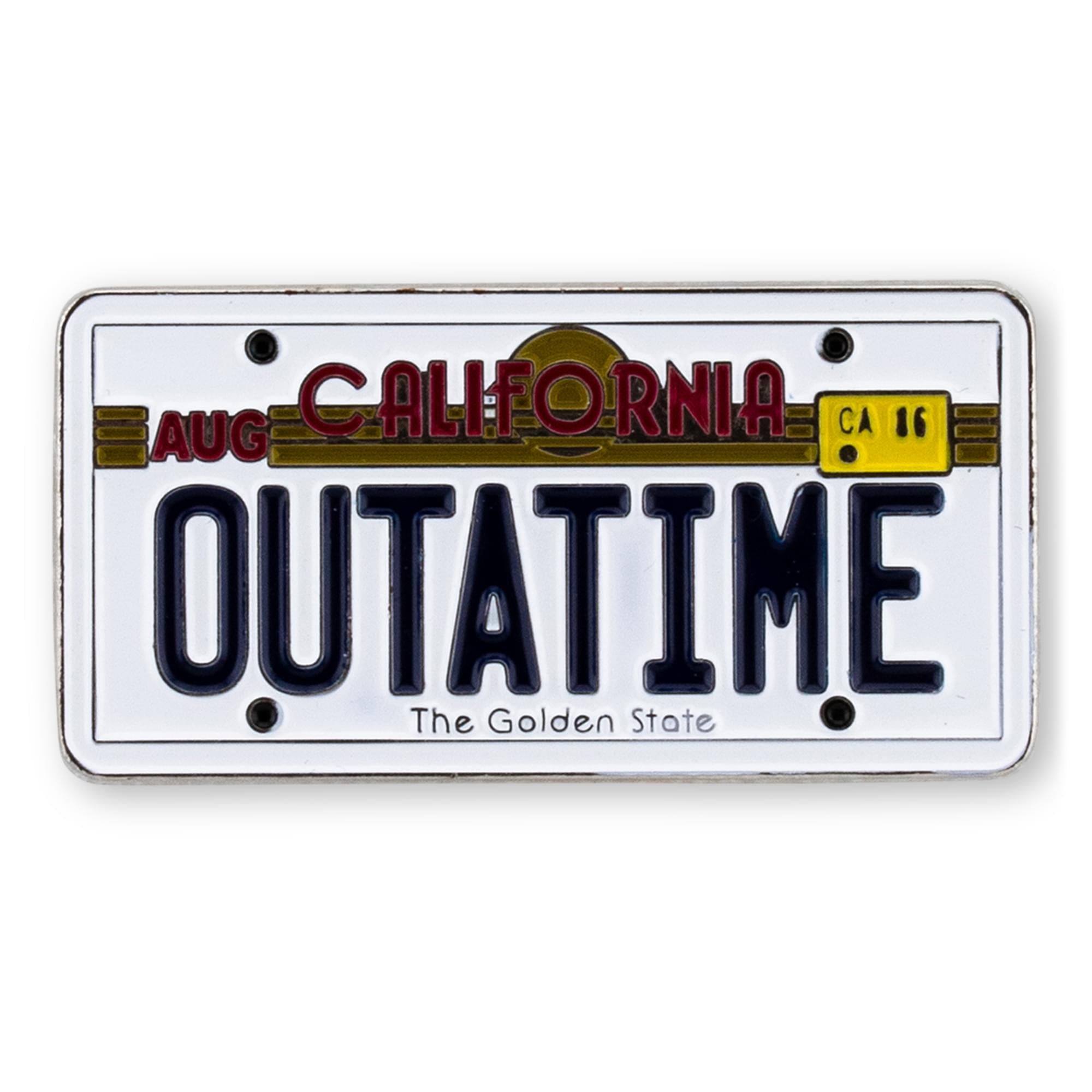 Back to the Future Outatime License Plate Collector Pin | Free Shippin