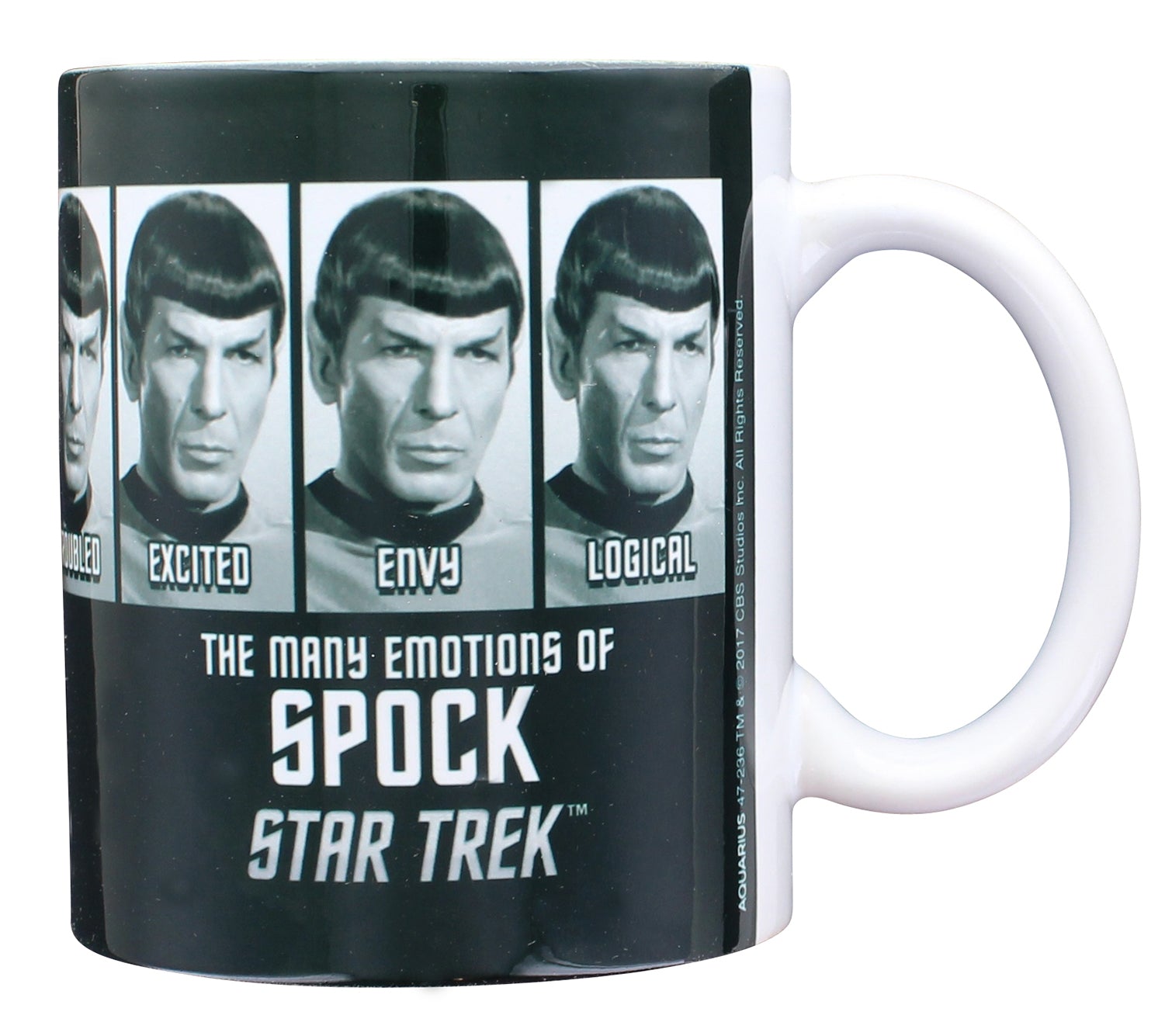Star Trek Emotions of Spock 11oz Boxed Ceramic Mug | Free Shipping