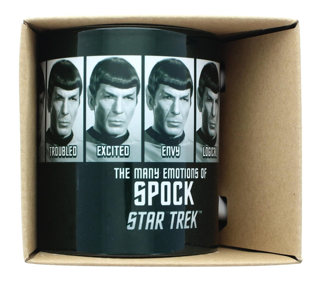 Star Trek Emotions of Spock 11oz Boxed Ceramic Mug | Free Shipping