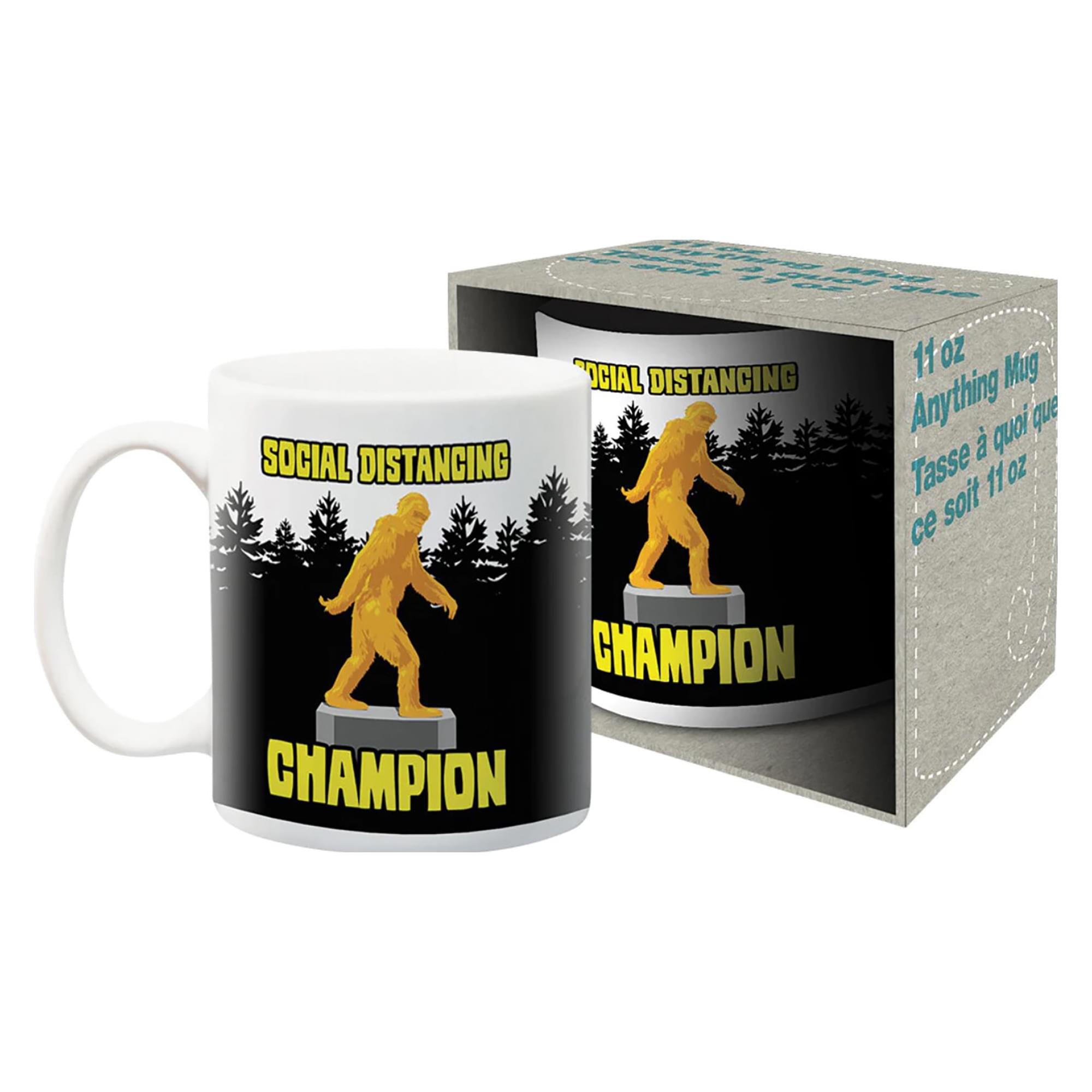 Social Distancing Bigfoot 11 Ounce Ceramic Mug | Free Shipping