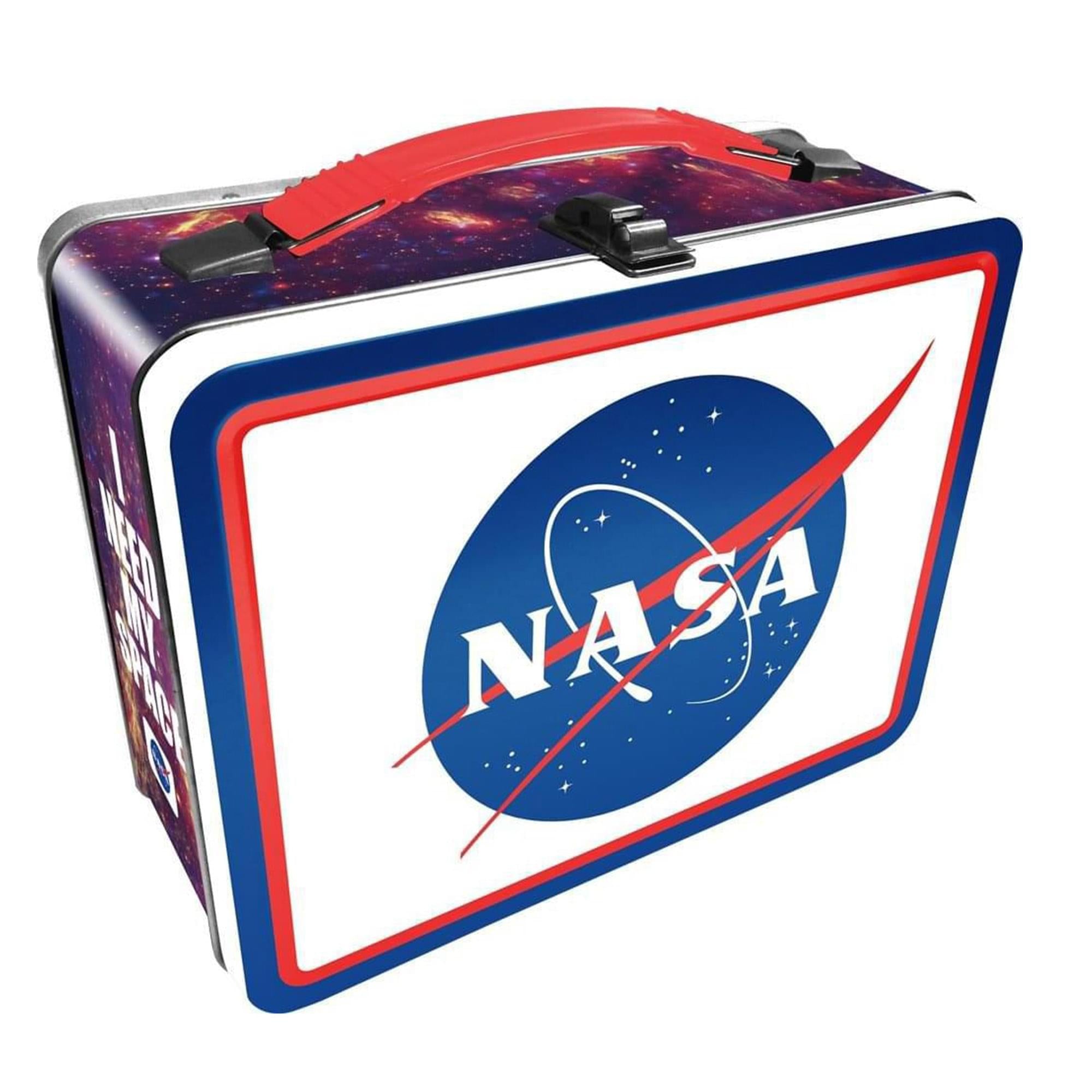 NASA Logo Embossed Tin Lunch Box | Free Shipping