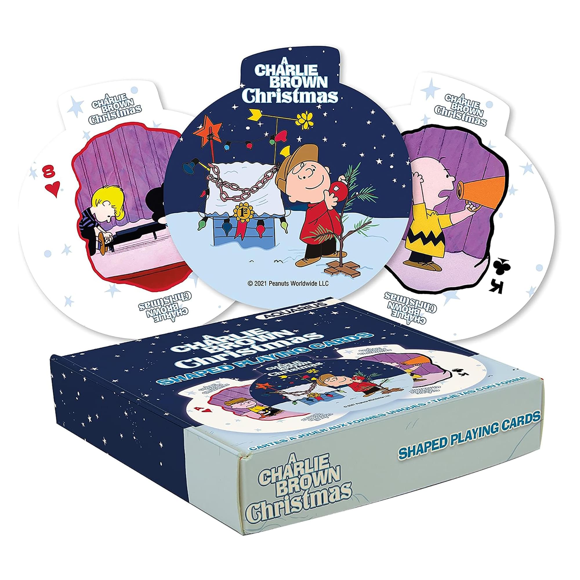 Charlie Brown Christmas Shaped Playing Cards | Free Shipping