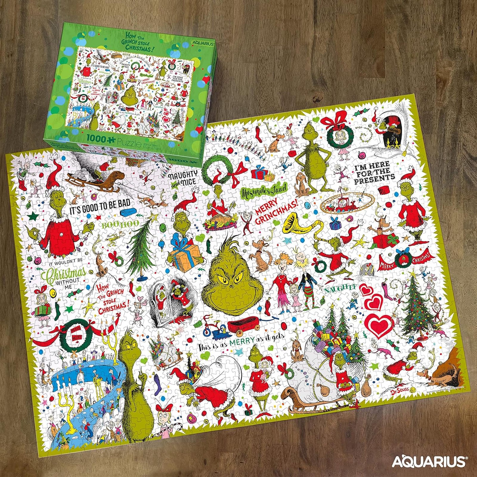 Dr. Seuss Grinch Christmas 1000 Piece Puzzle | Free Shipping