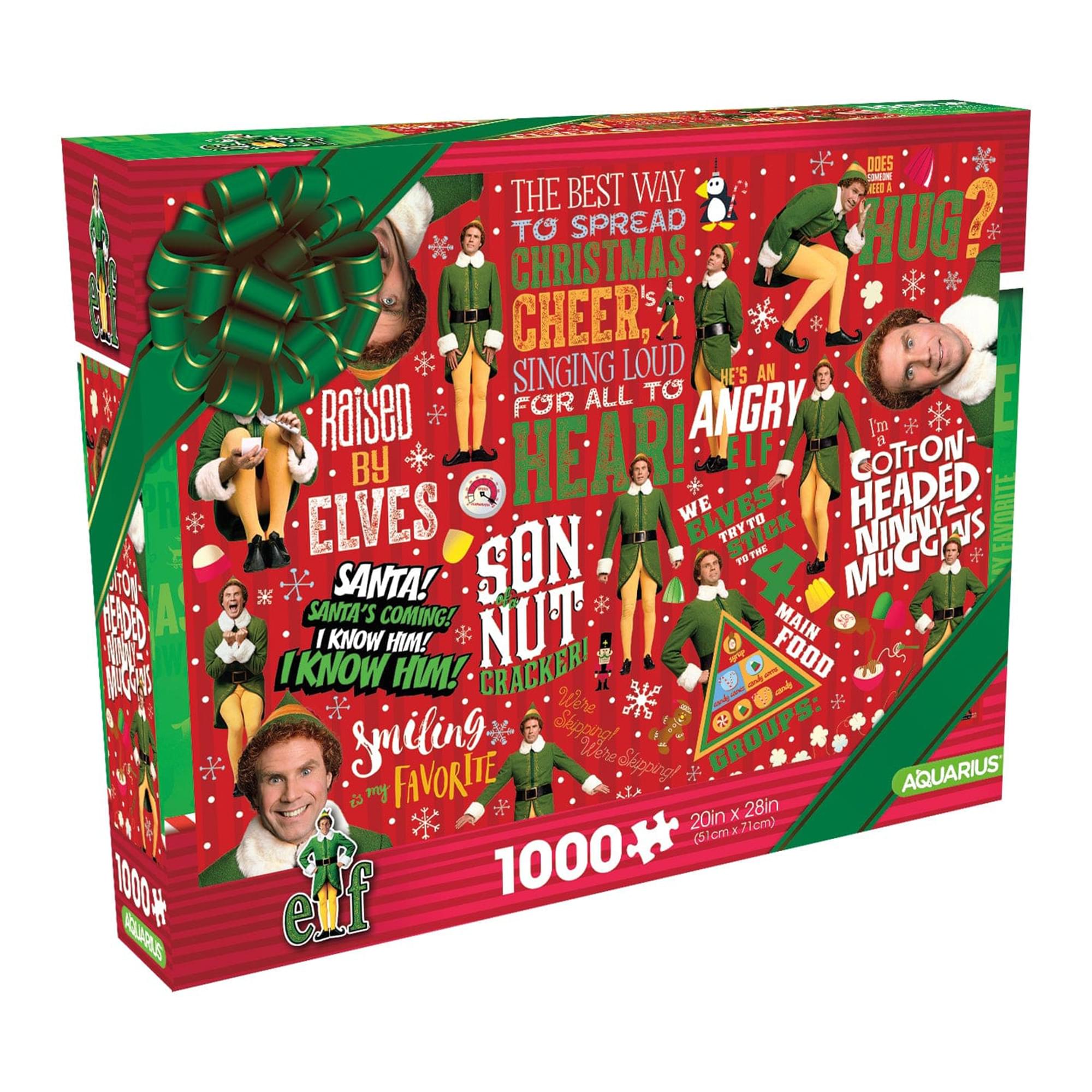 Elf Wrapping Paper 1000 Piece Jigsaw Puzzle | Free Shipping