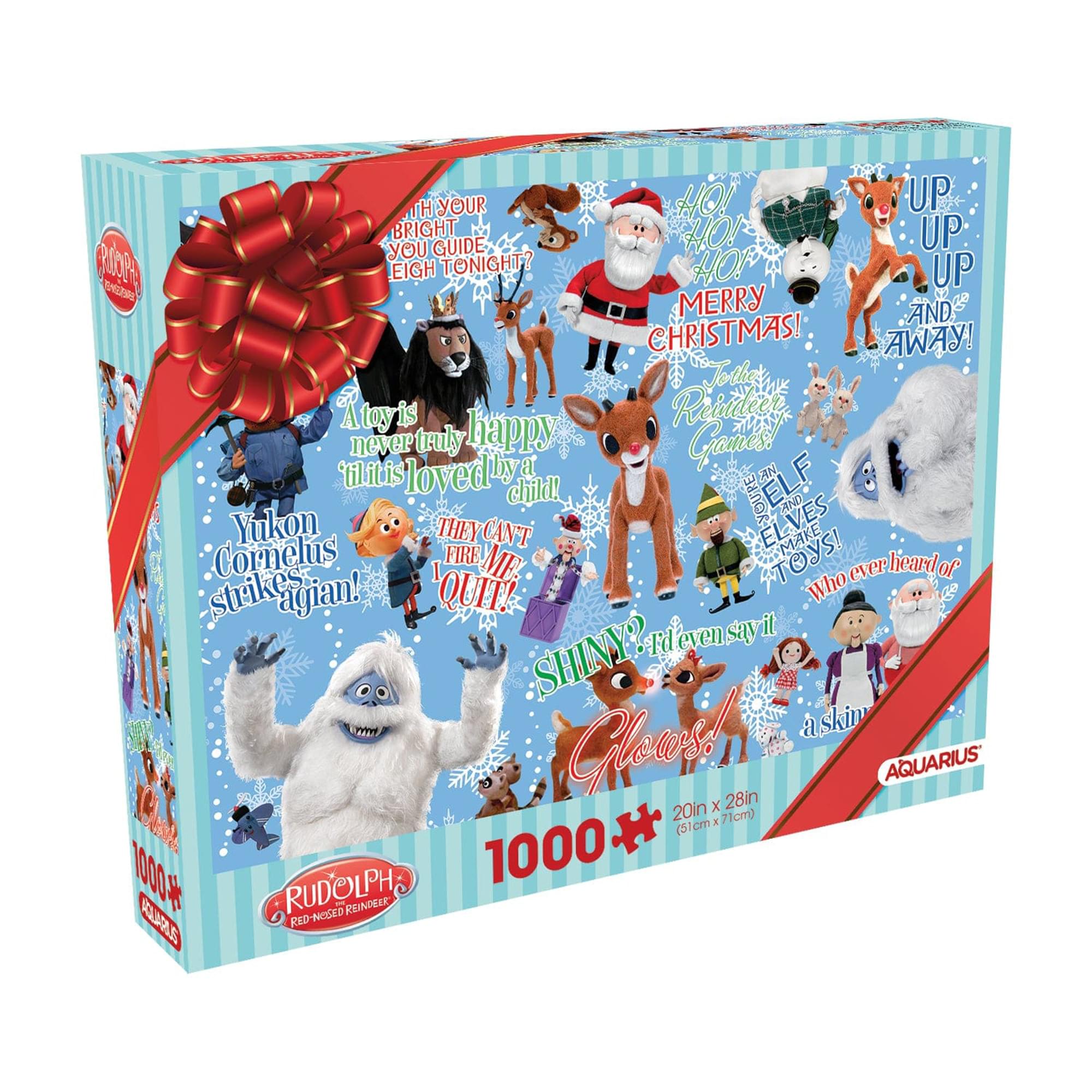 Rudolph Wrapping Paper 1000 Piece Jigsaw Puzzle | Free Shipping