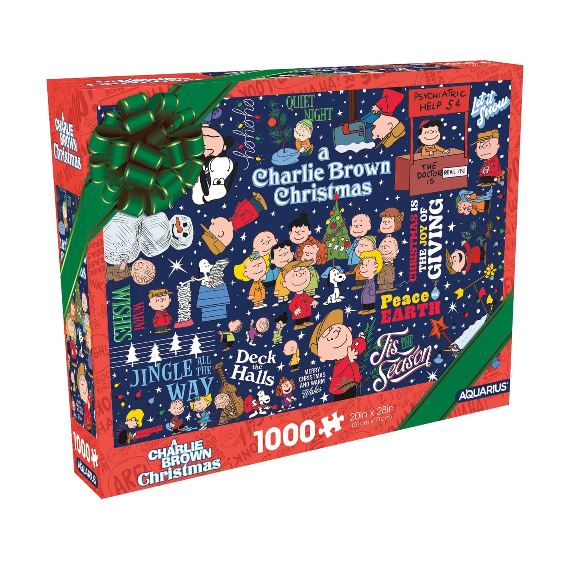 Peanuts Charlie Brown Wrapping Paper 1000 Piece Jigsaw Puzzle | Free S