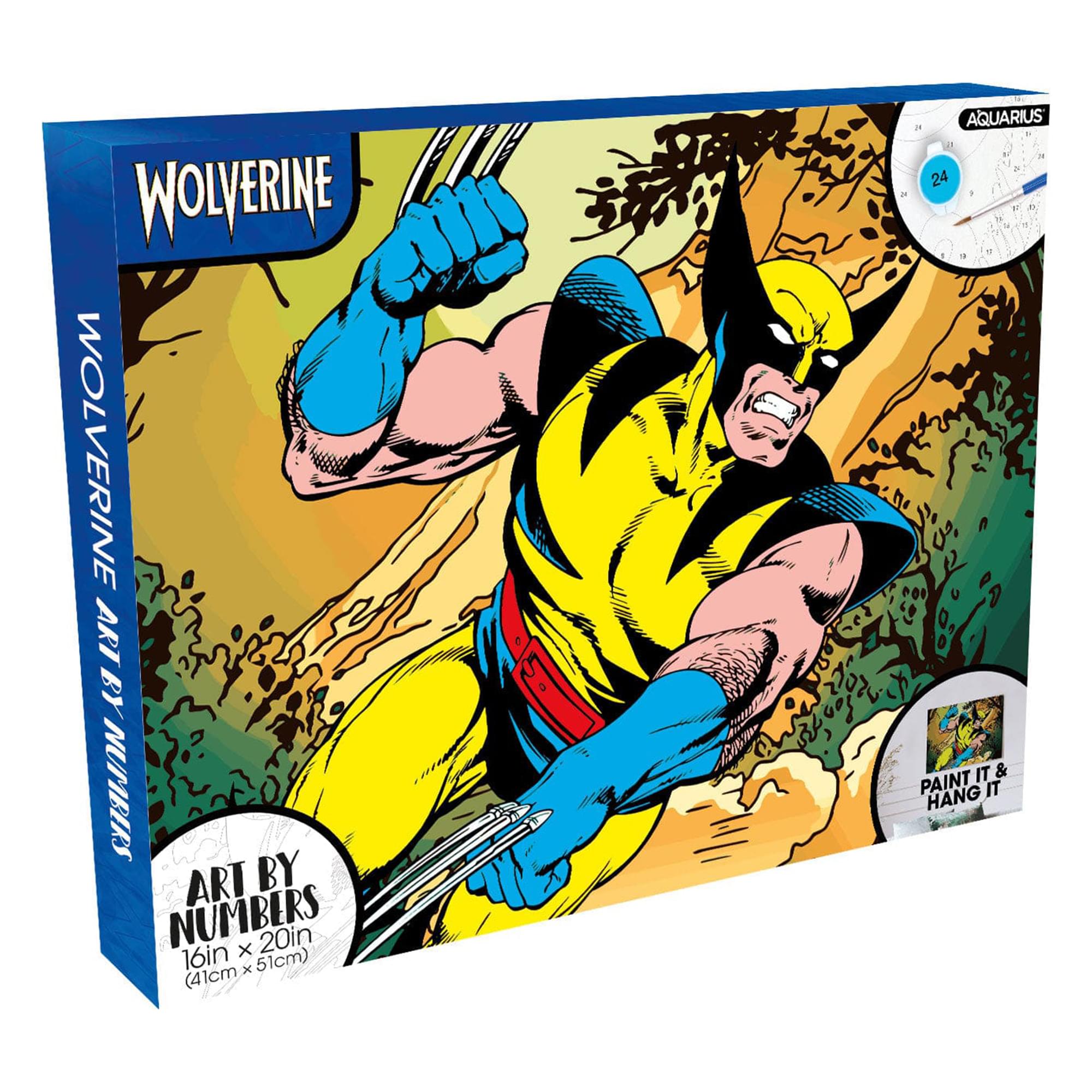 Marvel Wolverine Art By Numbers Painting Kit | Free Shipping