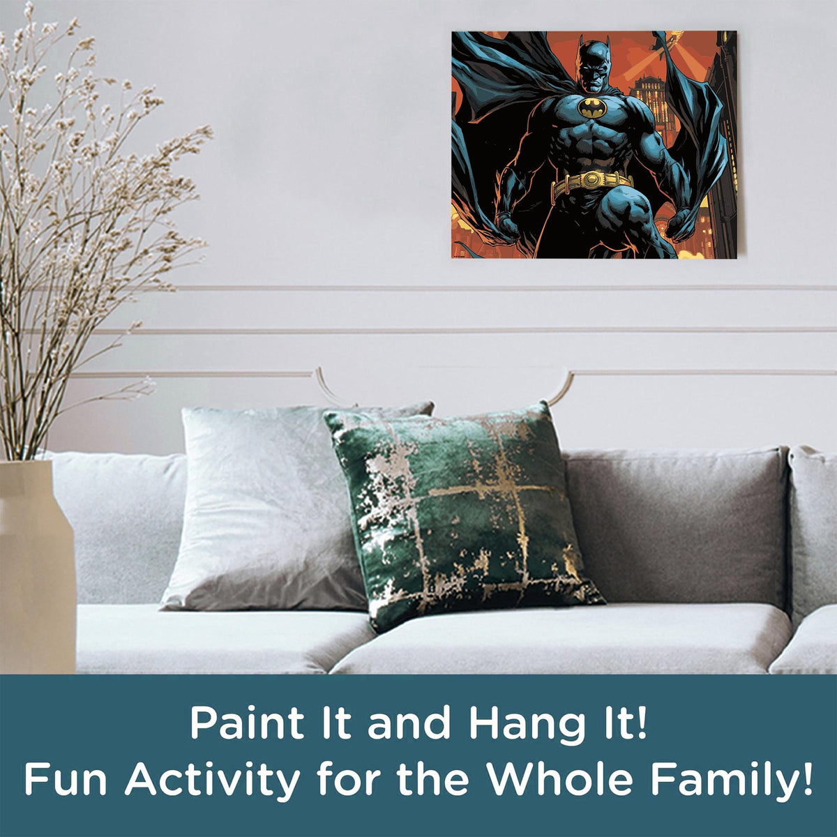 DC Comics Batman Art By Numbers Painting Kit | Free Shipping