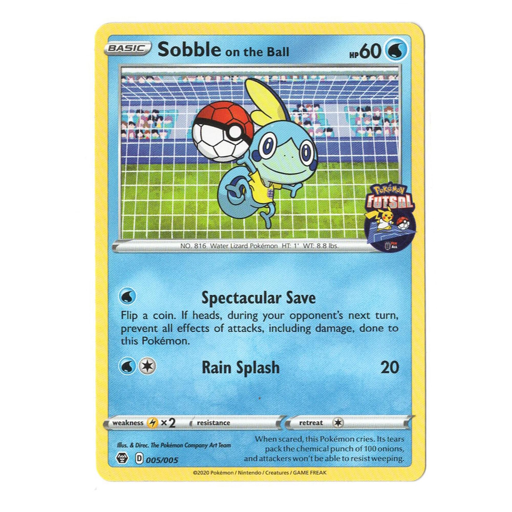 Pokemon Futsal 2020 Promo Trading Card | Sobble | Free Shipping